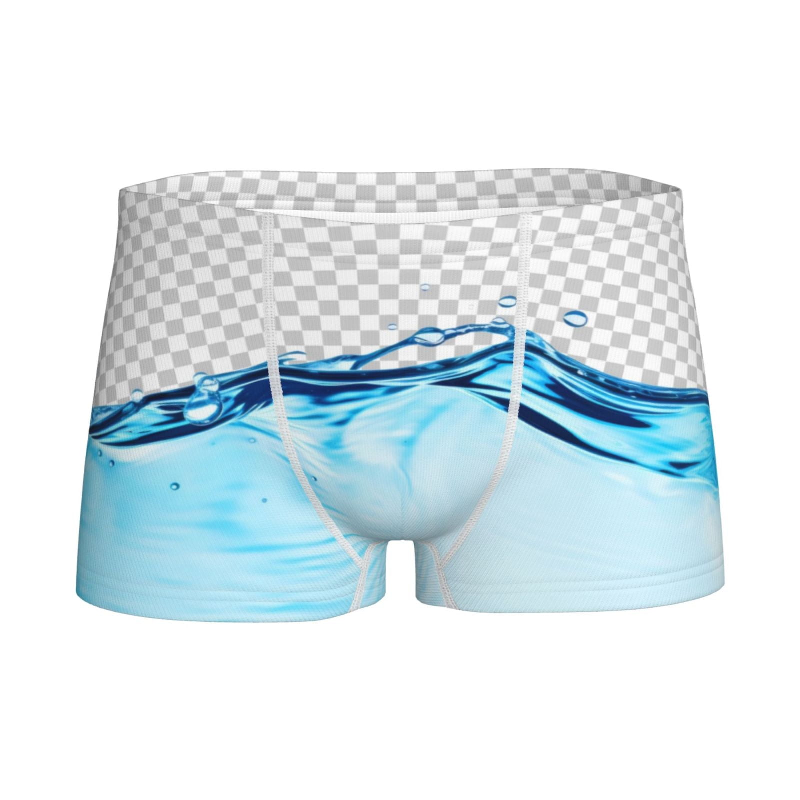 Logiee Crystal Clear Water Splash Print Boys' Boxer Briefs,Tween Boy ...
