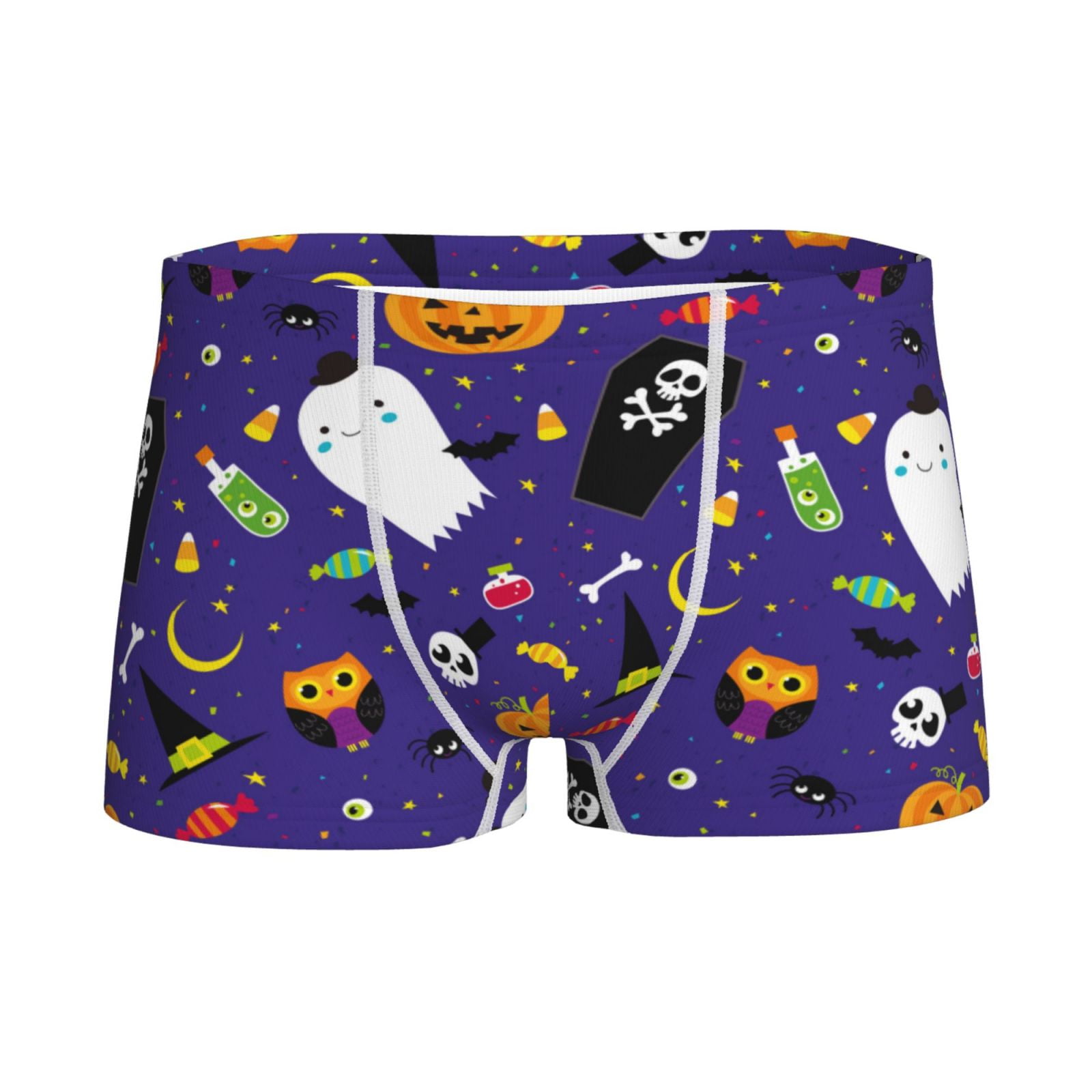 Logiee Cute And Creepy Print Boys' Boxer Briefs,Tween Boy Underwear ...
