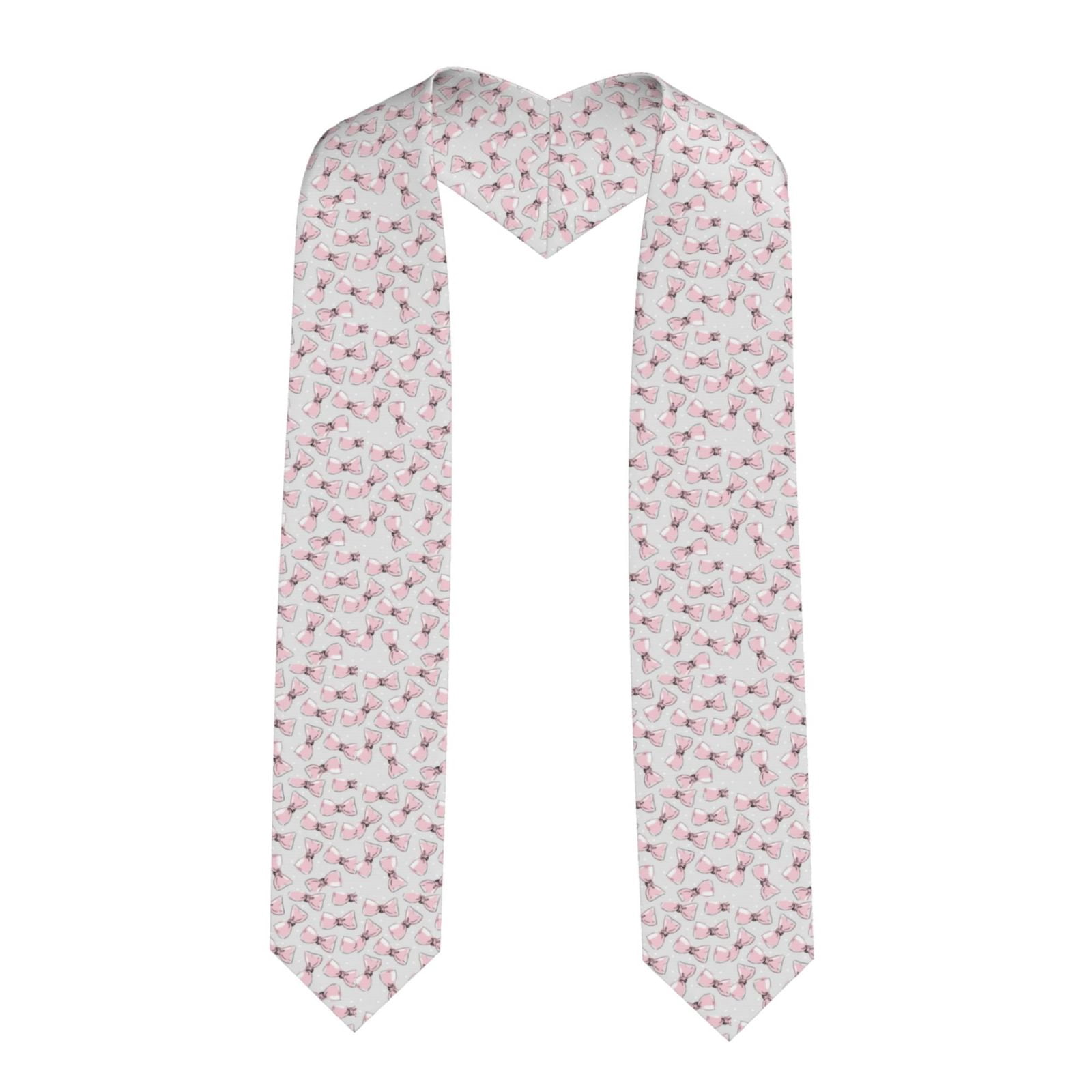Logiee Cute Bow Tie Print Unisex Adult Graduation Stole Shawl 72" Long ...