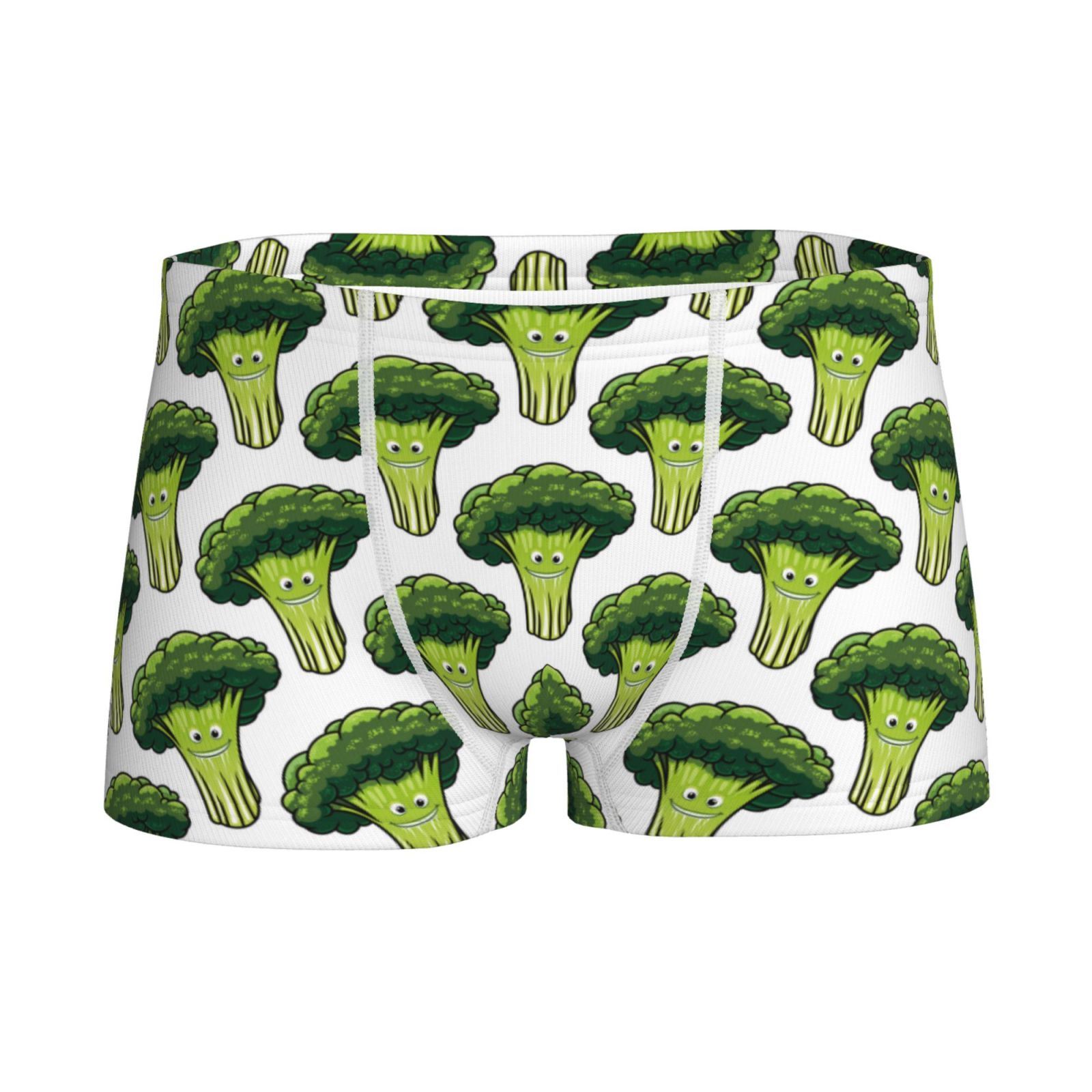 Logiee Cute Broccoli Print Boys' Boxer Briefs,Tween Boy Underwear ...