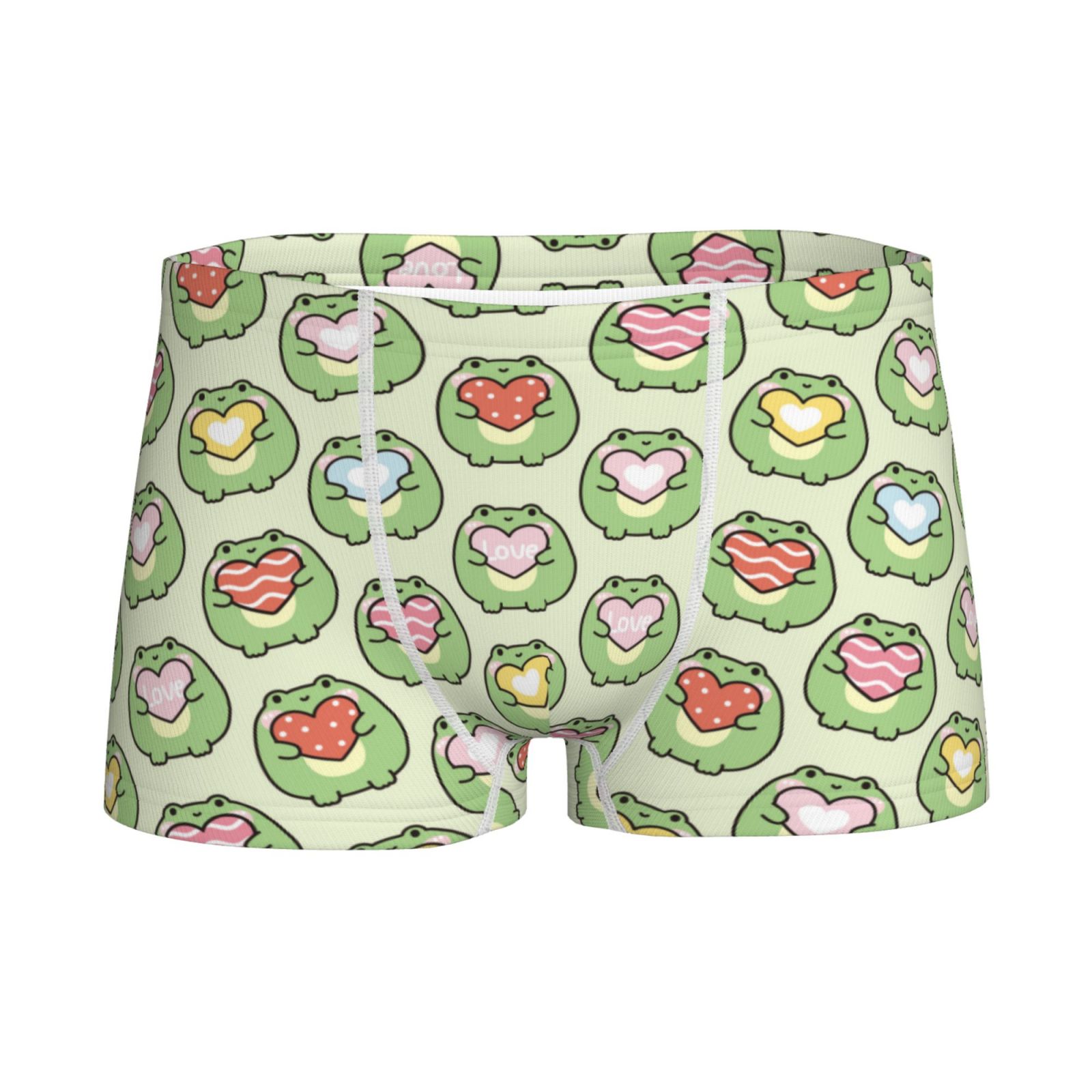 Logiee Cute Chubby Frog Print Boys' Boxer Briefs,Tween Boy Underwear ...