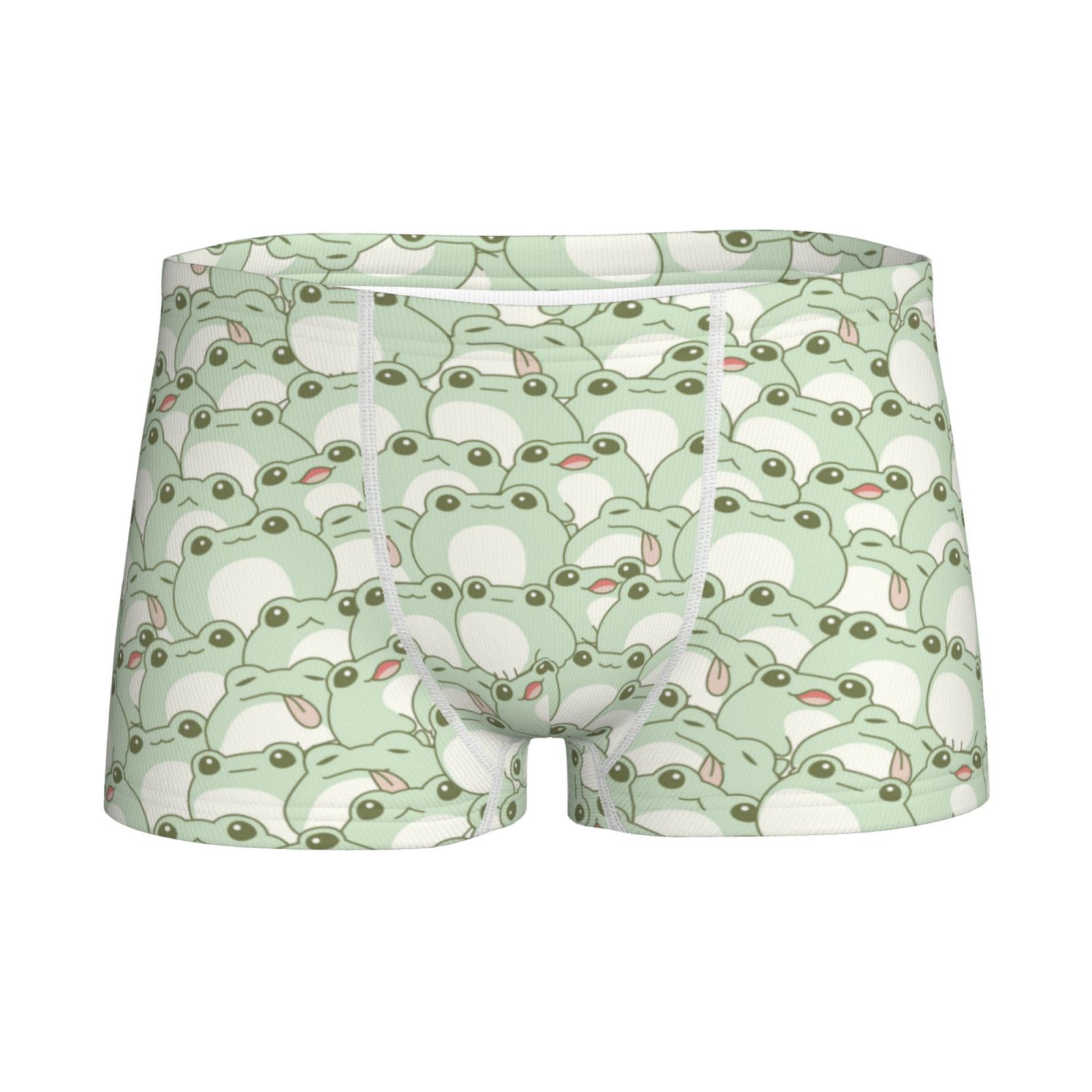 Logiee Cute Frog Print Boys' Boxer Briefs,Tween Boy Underwear-Medium ...