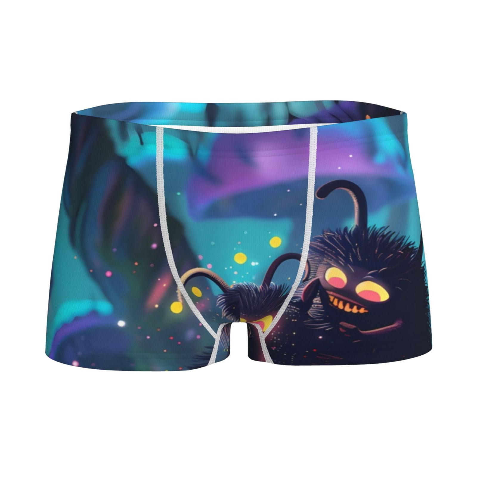 Logiee Cute Fuzzy Fantasy Creatures Print Boys' Boxer Briefs,Tween Boy ...