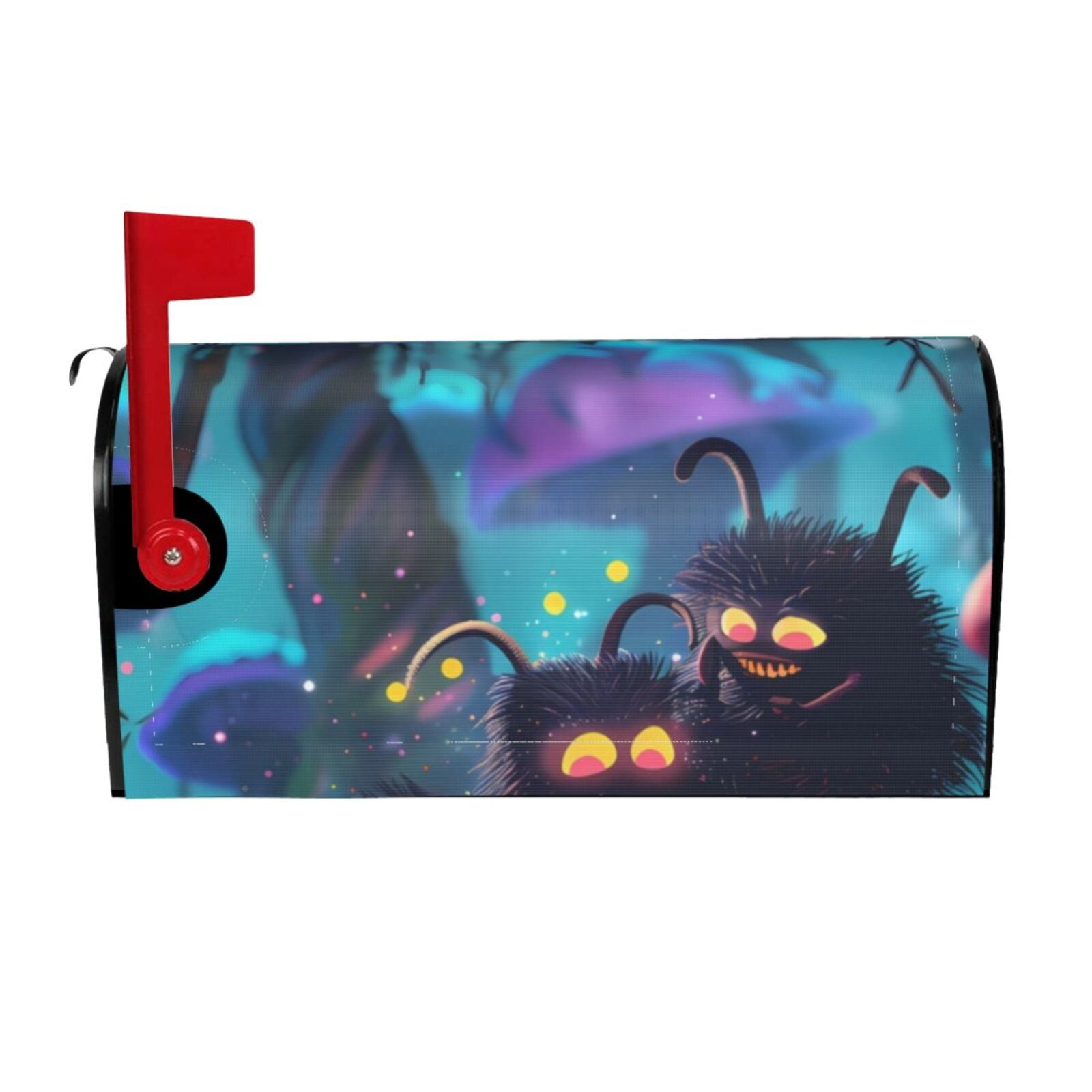 Logiee Cute Fuzzy Fantasy Creatures Print Post Letter Box Wrap Decor ...