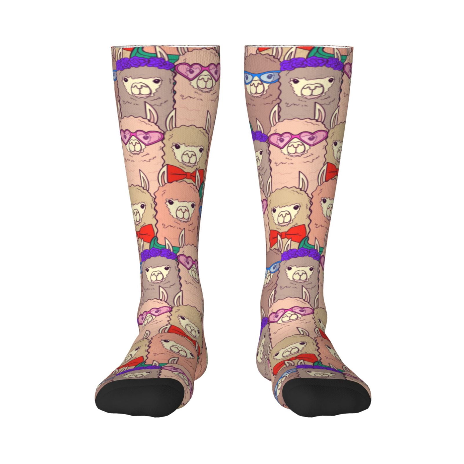 Logiee Cute Lamas Print Gift Stocking Stuffers,Adult Stockings,Novelty ...