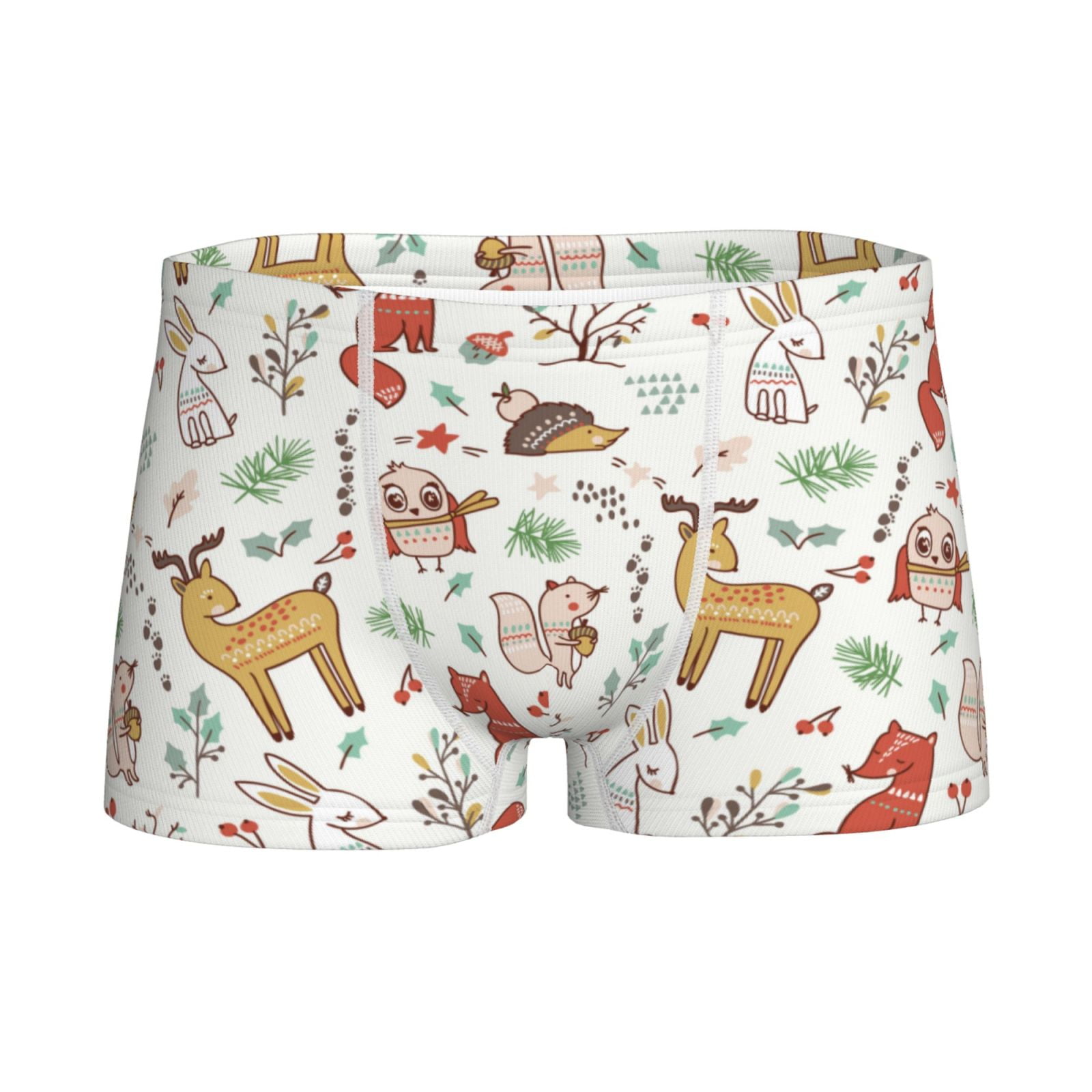 Logiee Cute Little Animals Print Boys' Boxer Briefs,Tween Boy Underwear ...