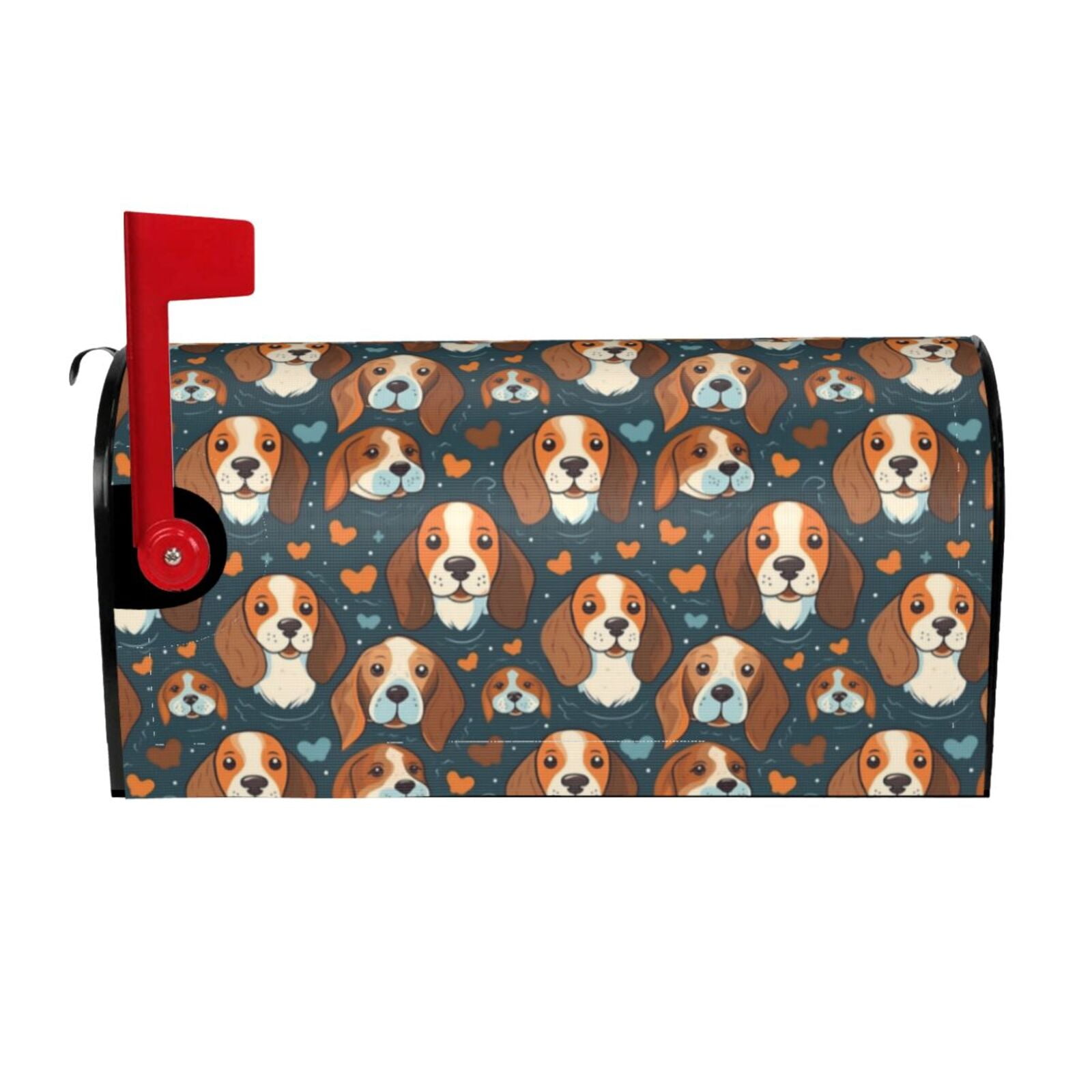 Logiee Cute Puppy Print Post Letter Box Wrap Decor, Mailbox Cover ...