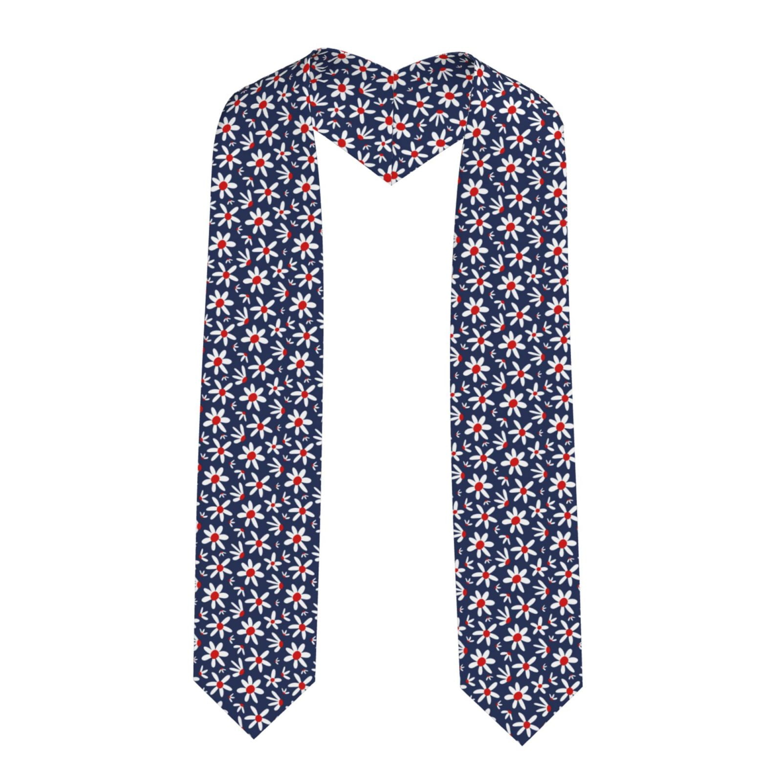Logiee Daisy Flowers Print Unisex Adult Graduation Stole Shawl 72" Long ...