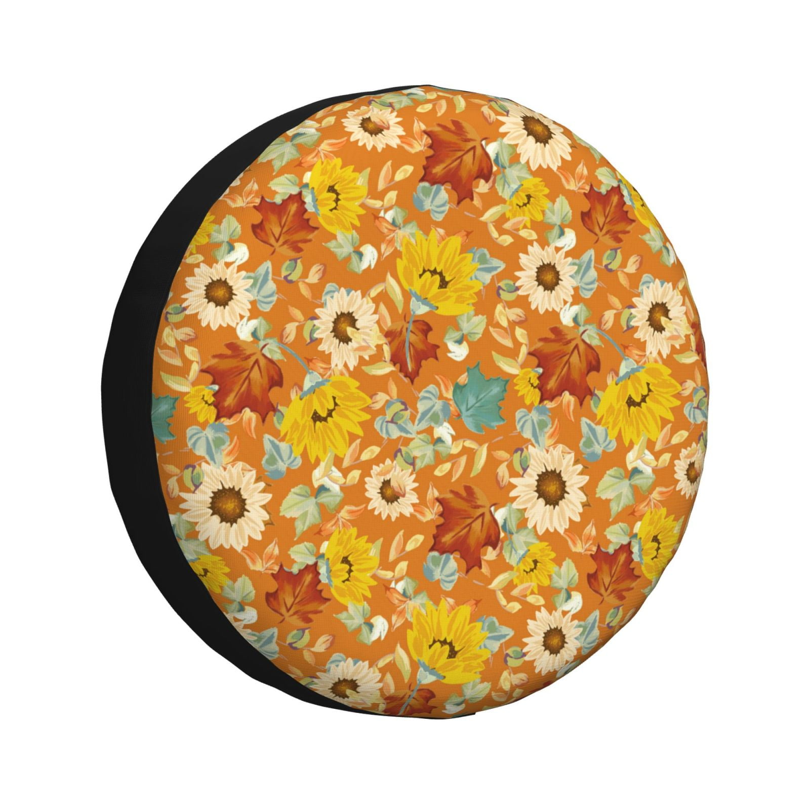 Logiee Daisy maple fall Print Spare Tire Cover, Universal Wheel ...