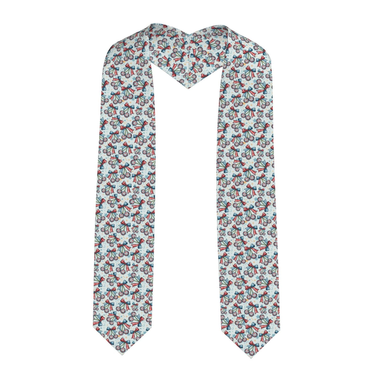 Logiee Disco Ball Cherry With Bow Print Unisex Adult Graduation Stole ...