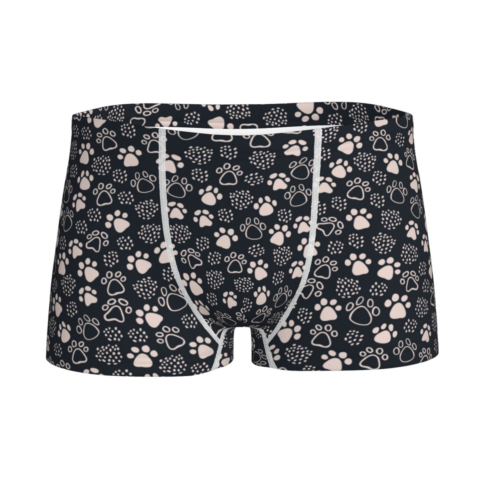 Logiee Dog Paw Print Boys' Boxer Briefs,Tween Boy Underwear- - Walmart.com