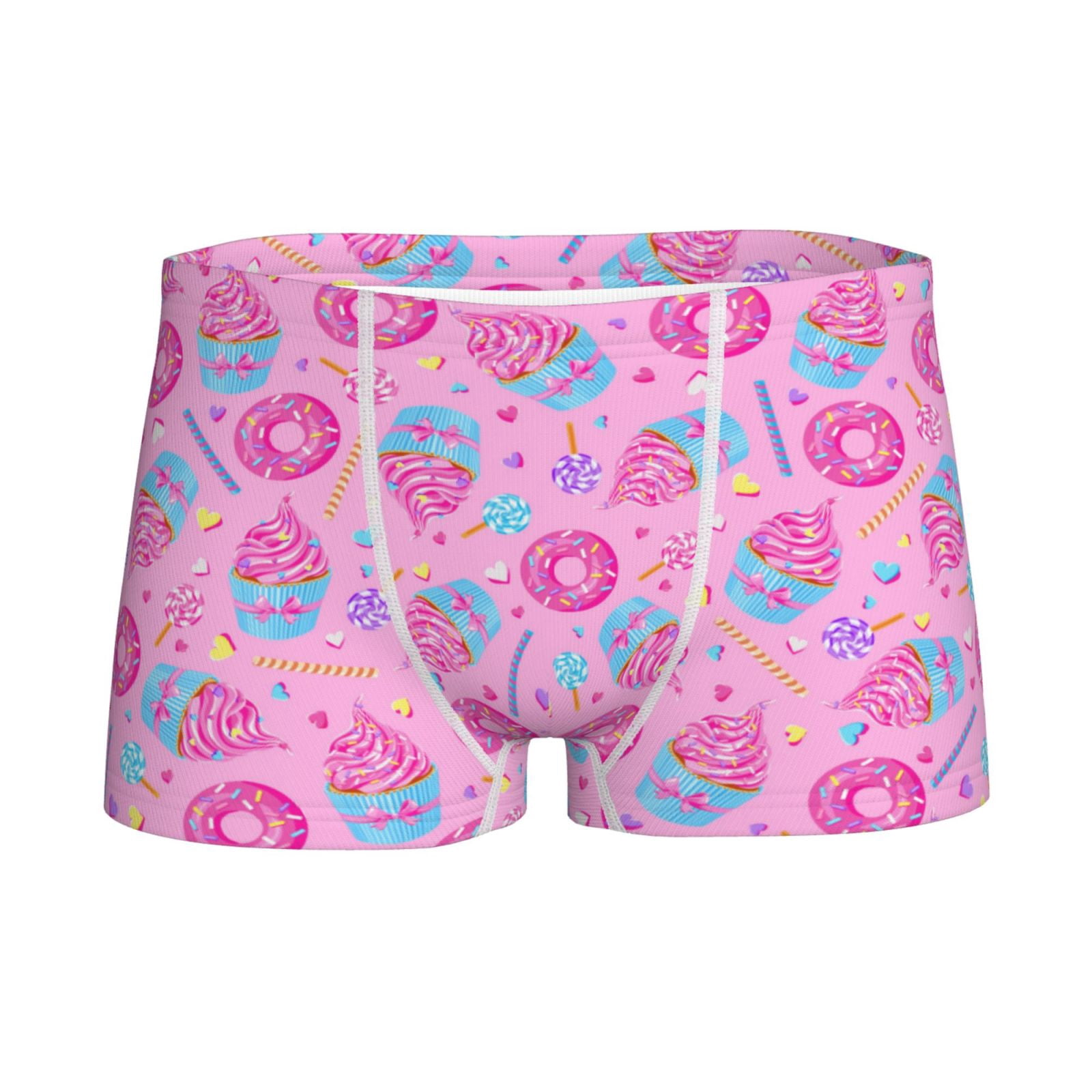 Logiee Donuts Print Boys' Boxer Briefs,Tween Boy Underwear-Large ...
