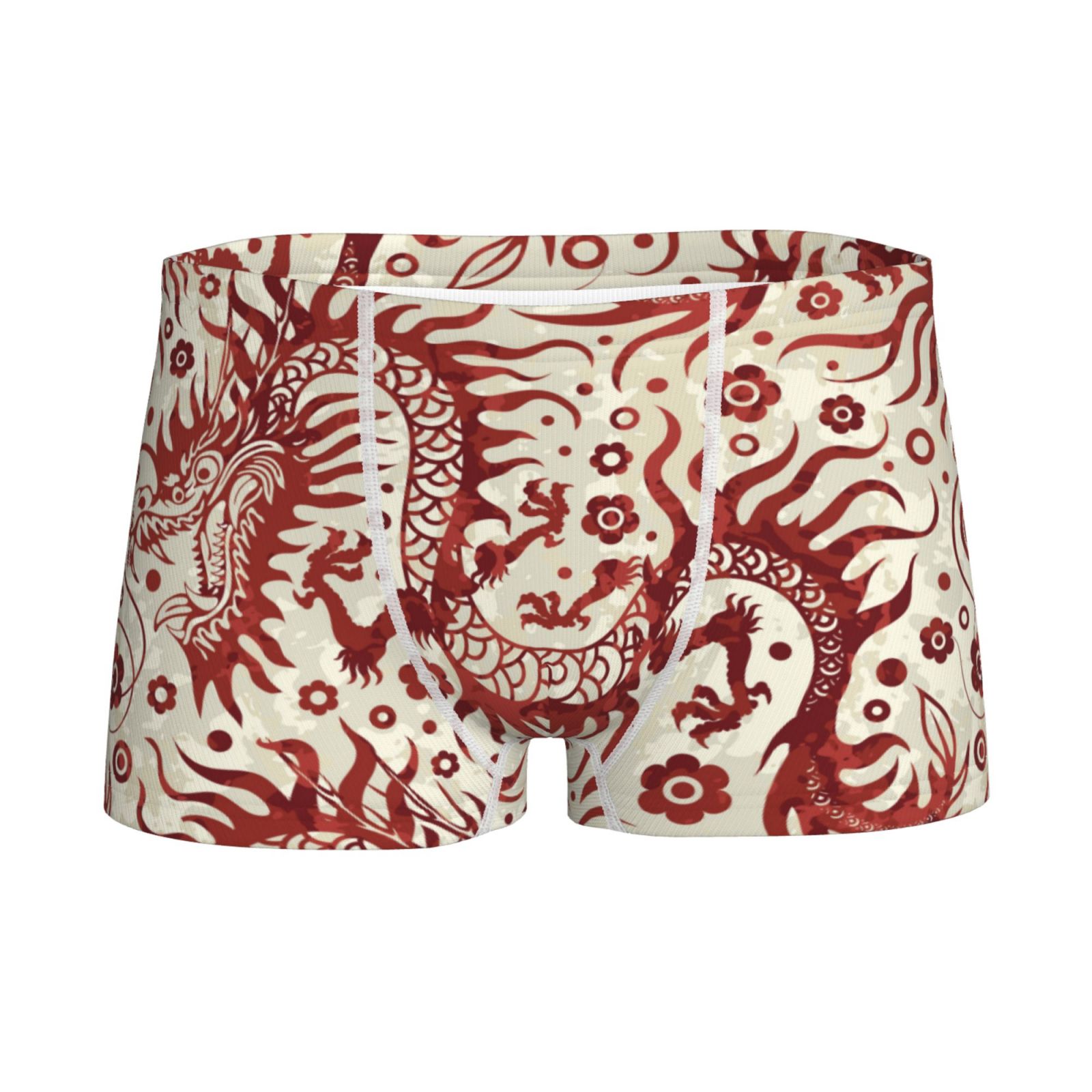 Logiee Dragons1 Print Boys' Boxer Briefs,Tween Boy Underwear-Small ...