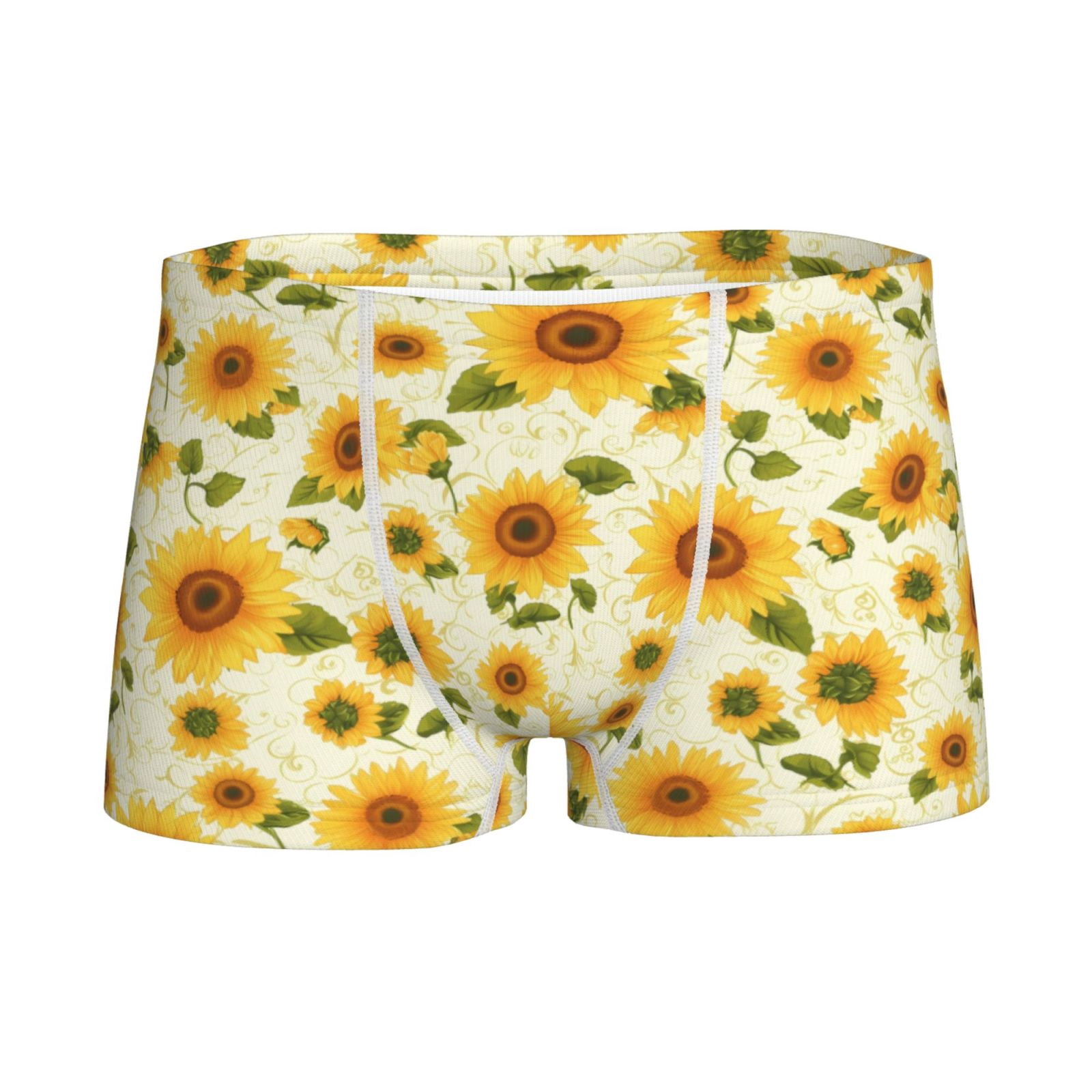 Logiee European-style Pattern Sunflower Print Boys' Boxer Briefs,Tween ...