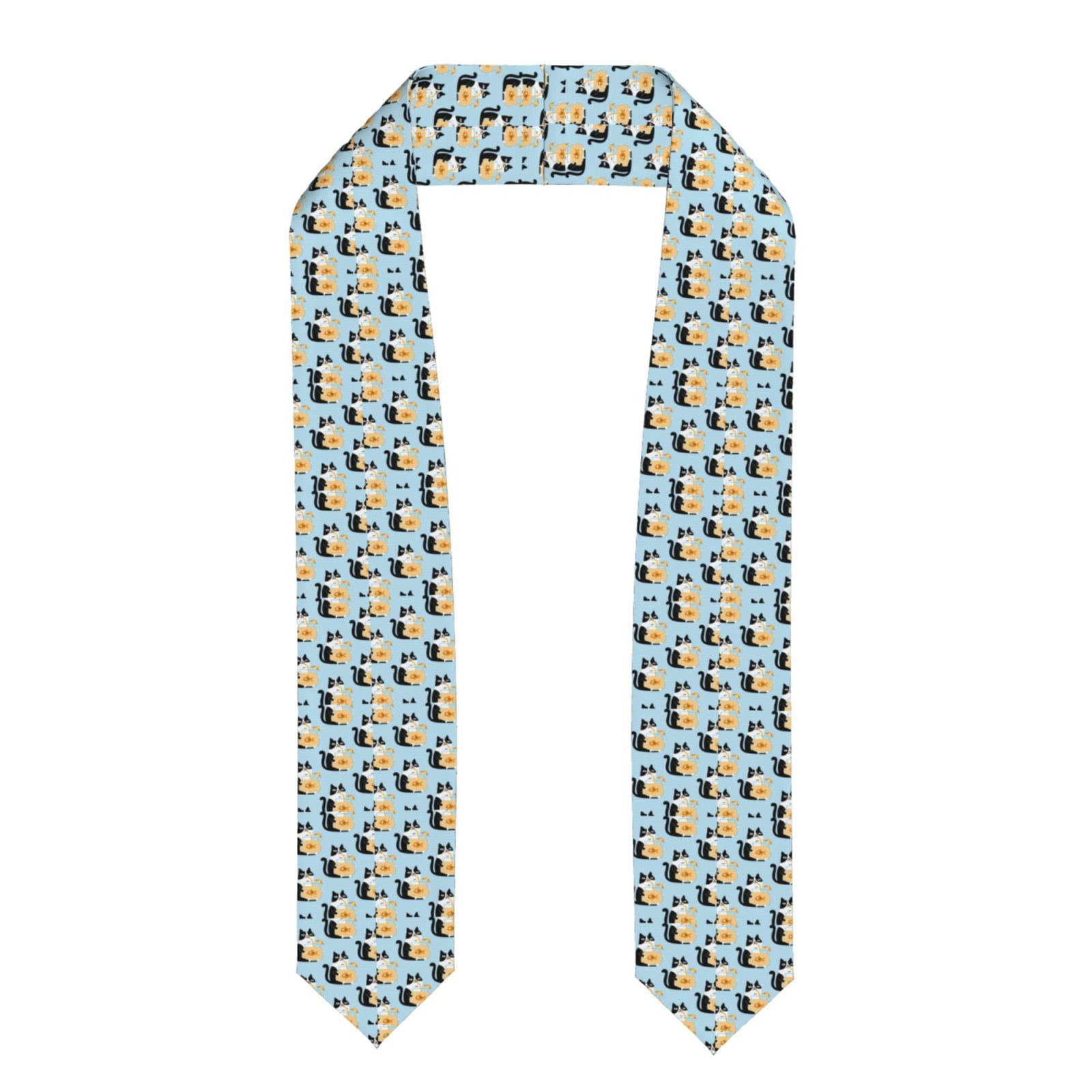 Logiee FUNNY CAT IS DRINKING WATER Print Unisex Adult Graduation Stole ...