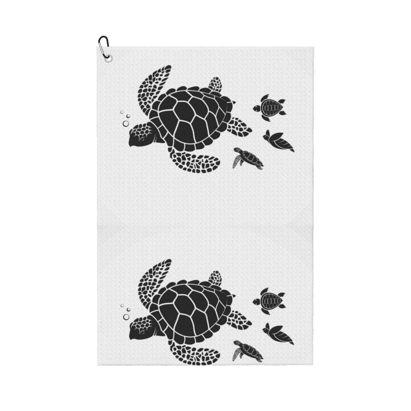 Logiee Family Of Sea Turtles Print Golf Towels,16" x 24" Portable Golf ...