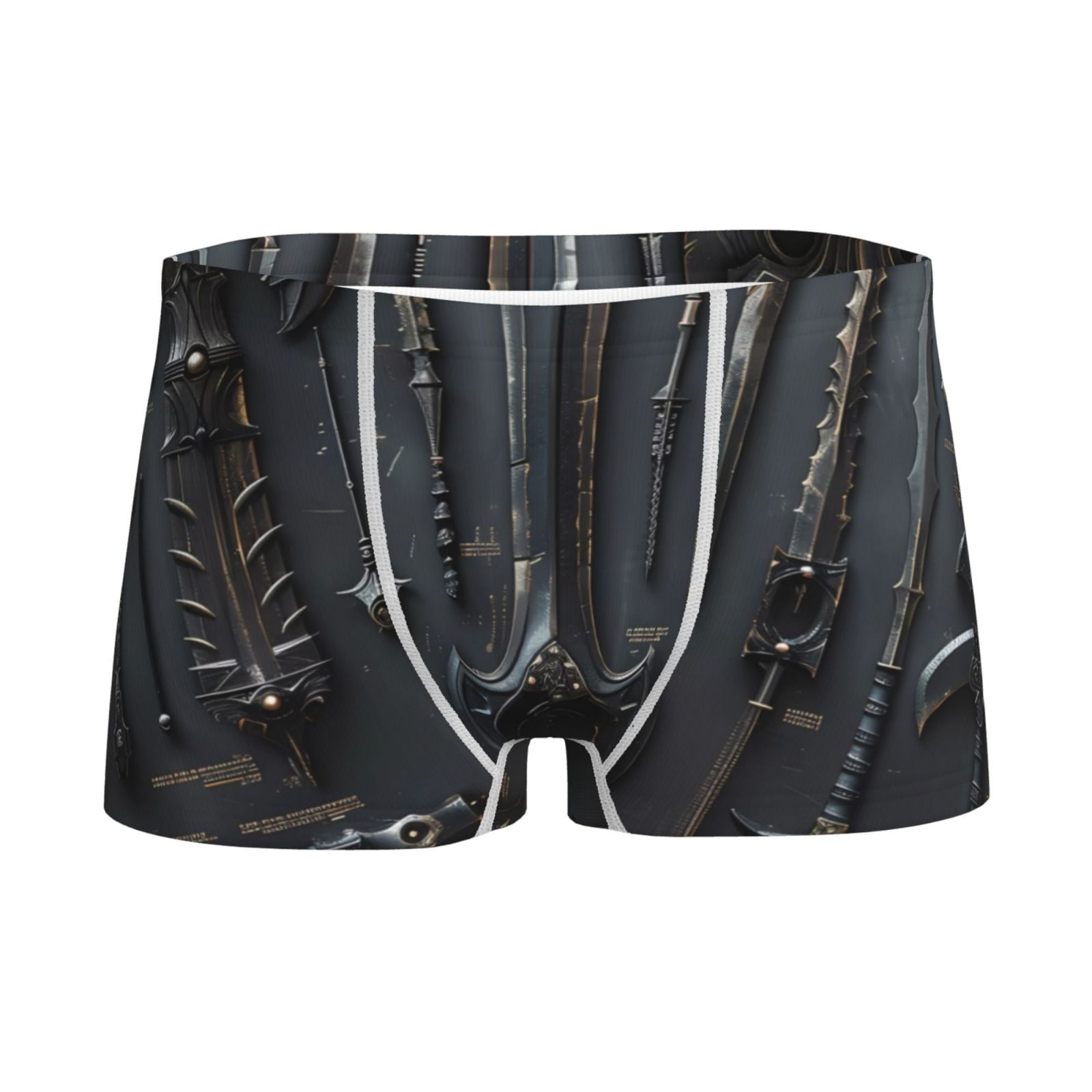 Logiee Fantasy Medieval Weaponry Print Boys' Boxer Briefs,Tween Boy ...