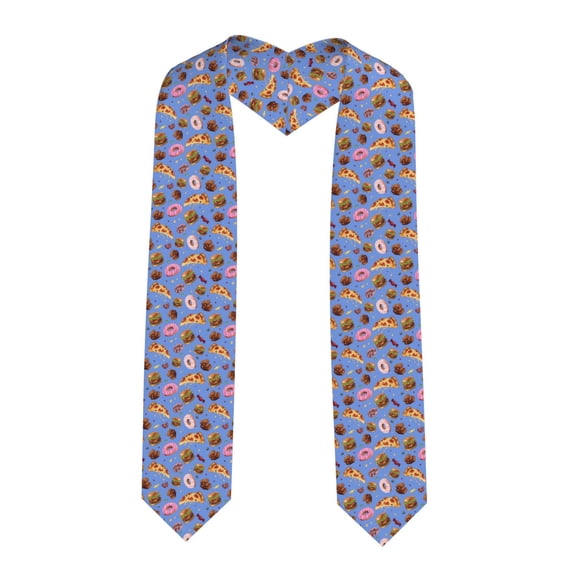 Logiee Fastfoods Print Unisex Adult Graduation Stole Shawl 72" Long for ...