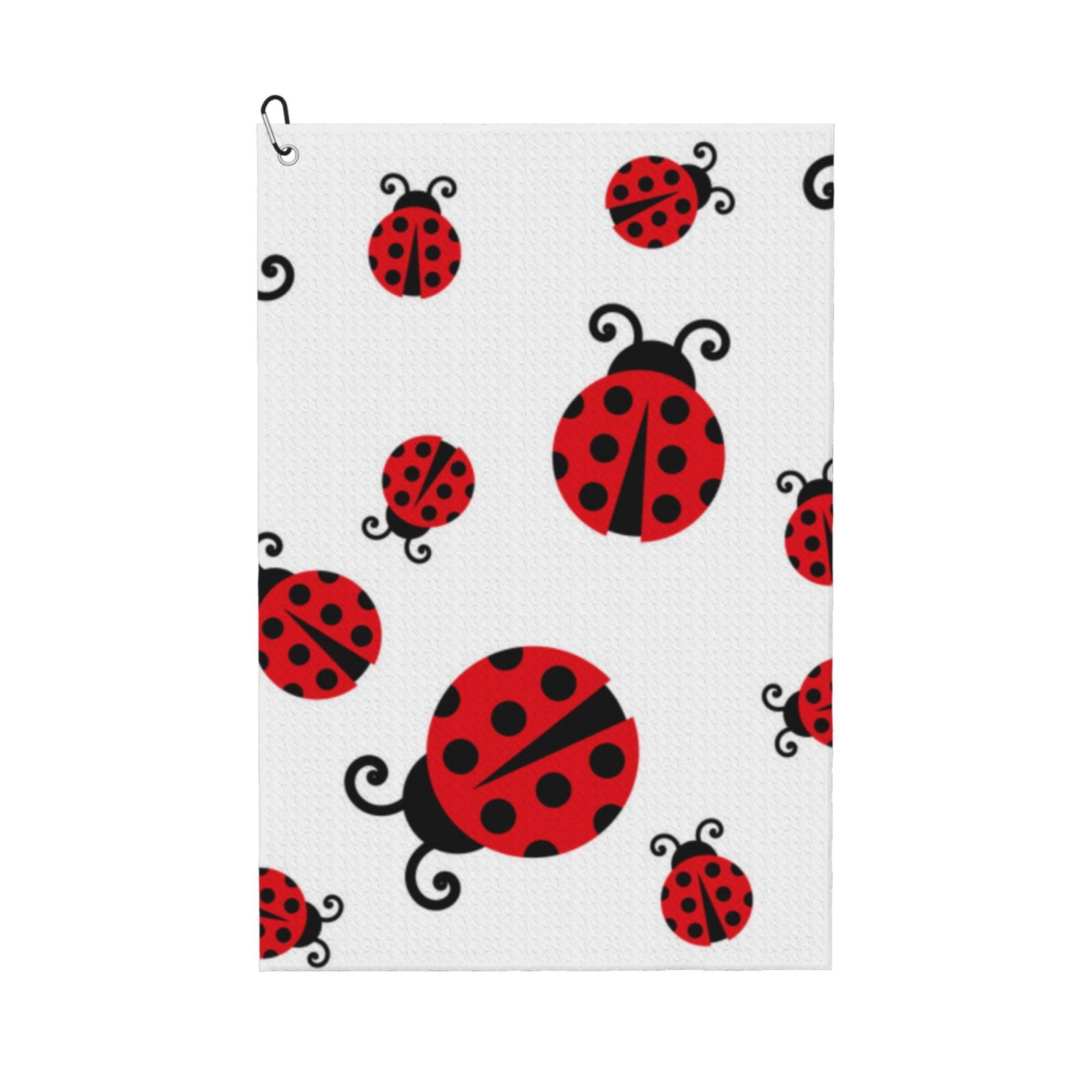 Logiee Fly Flying Ladybug Print Golf Towels,16" x 24" Portable Golf ...