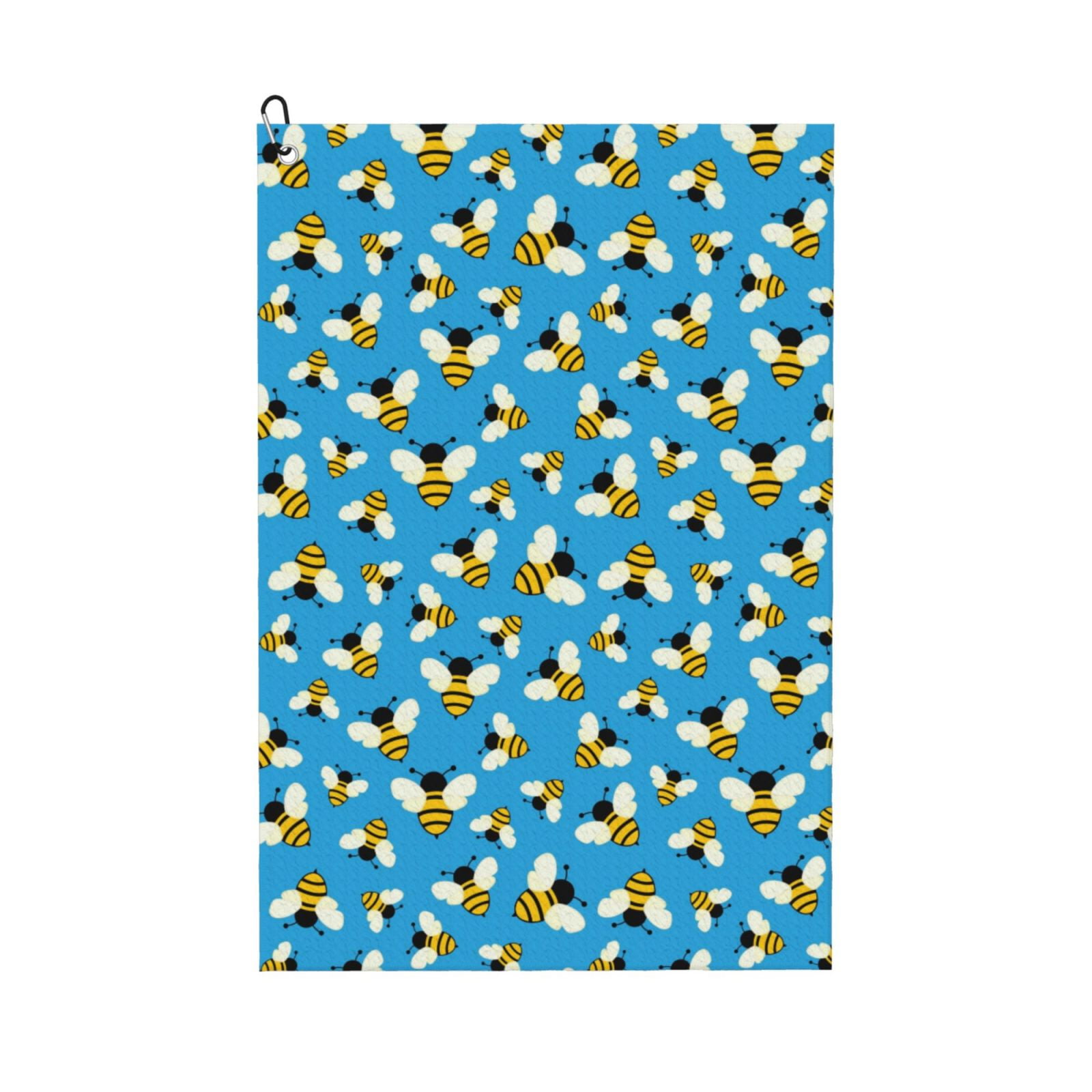 Logiee Flying Bees Print Golf Towels,16" x 24" Portable Golf Towel for ...