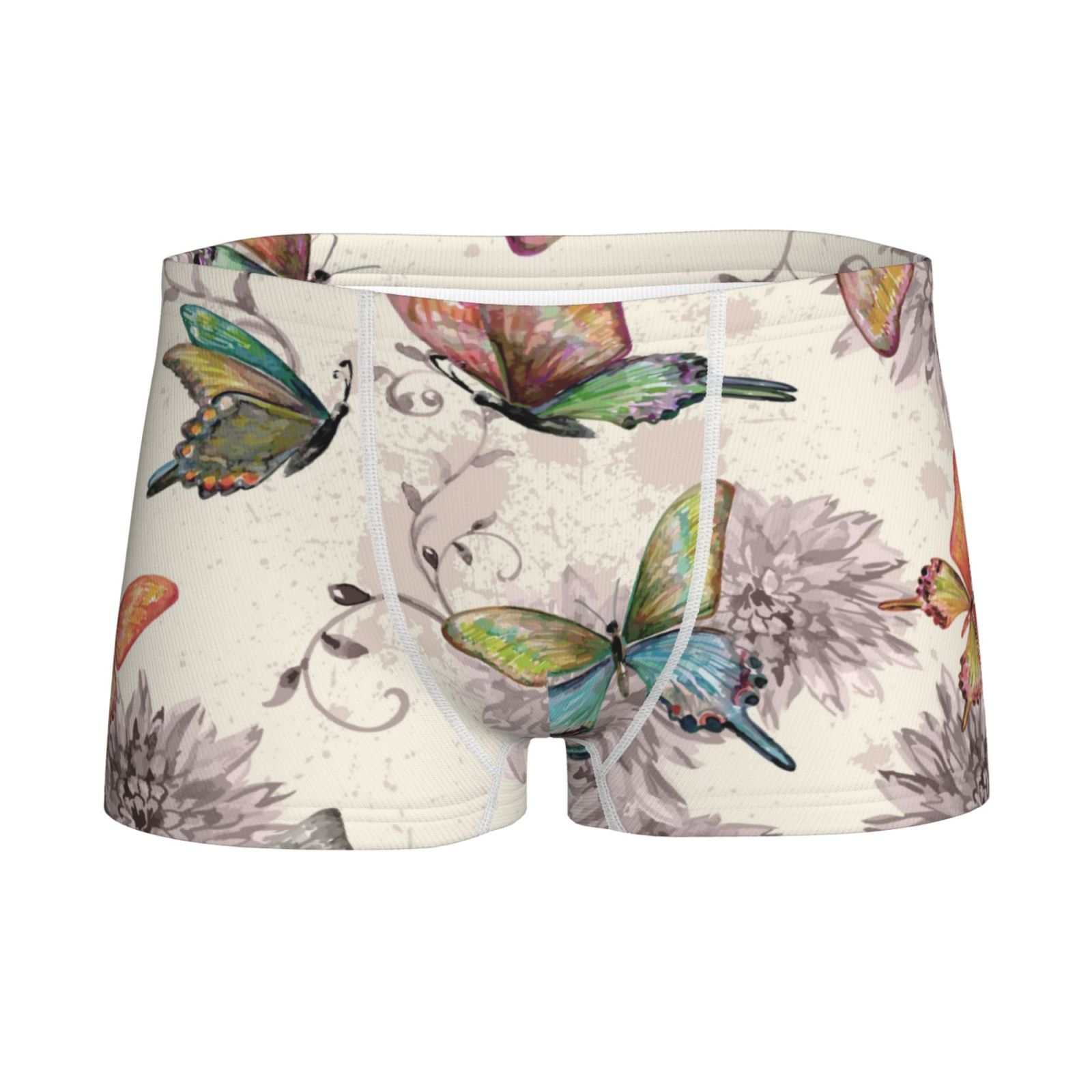 Logiee Flying Butterflies-1 Print Boys' Boxer Briefs,Tween Boy ...