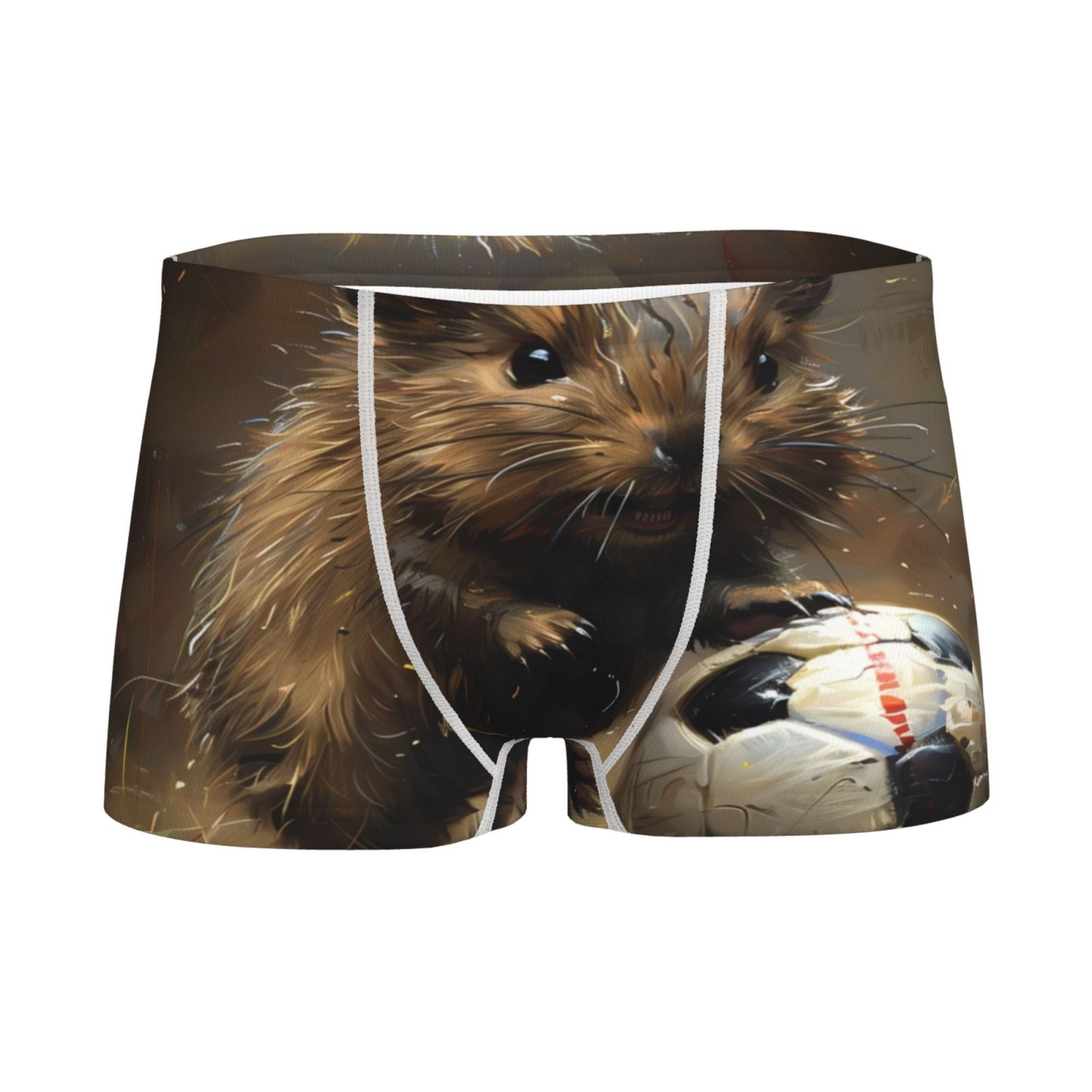 Logiee Football Loving Hamster Print Boys' Boxer Briefs,Tween Boy ...