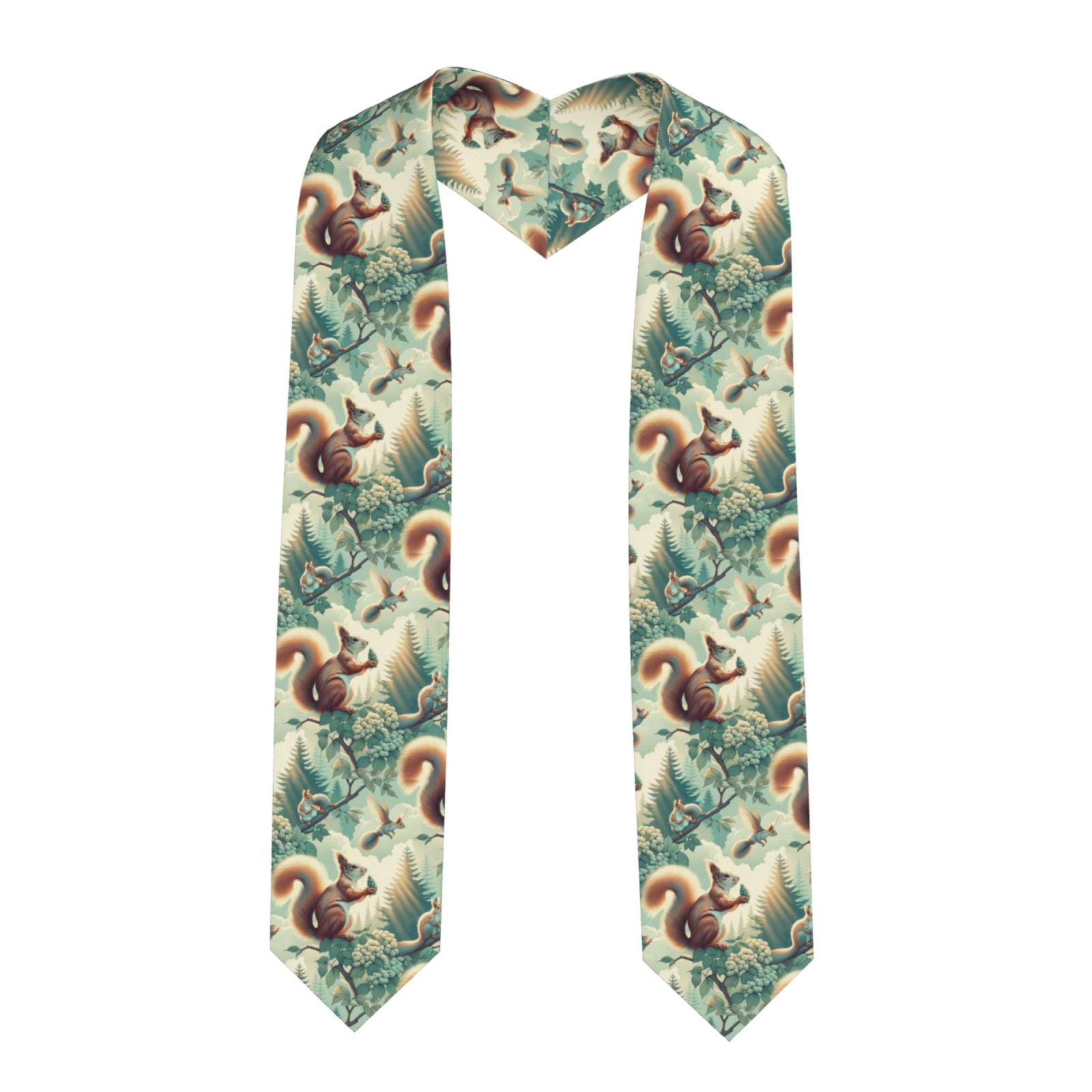 Logiee Forest squirrel surreal Print Unisex Adult Graduation Stole ...