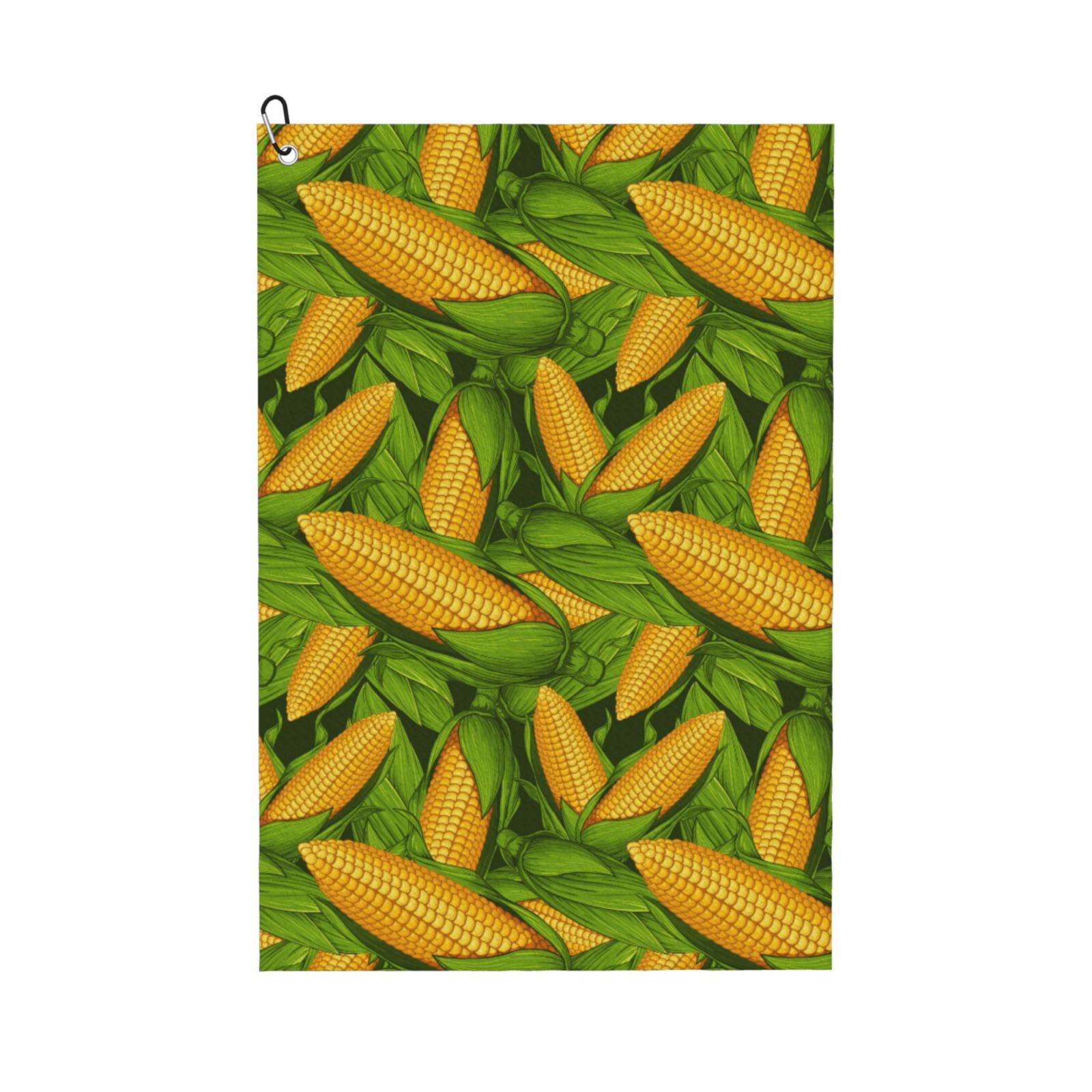 Logiee Fresh Corn 1 Print Golf Towels,16" x 24" Portable Golf Towel for ...