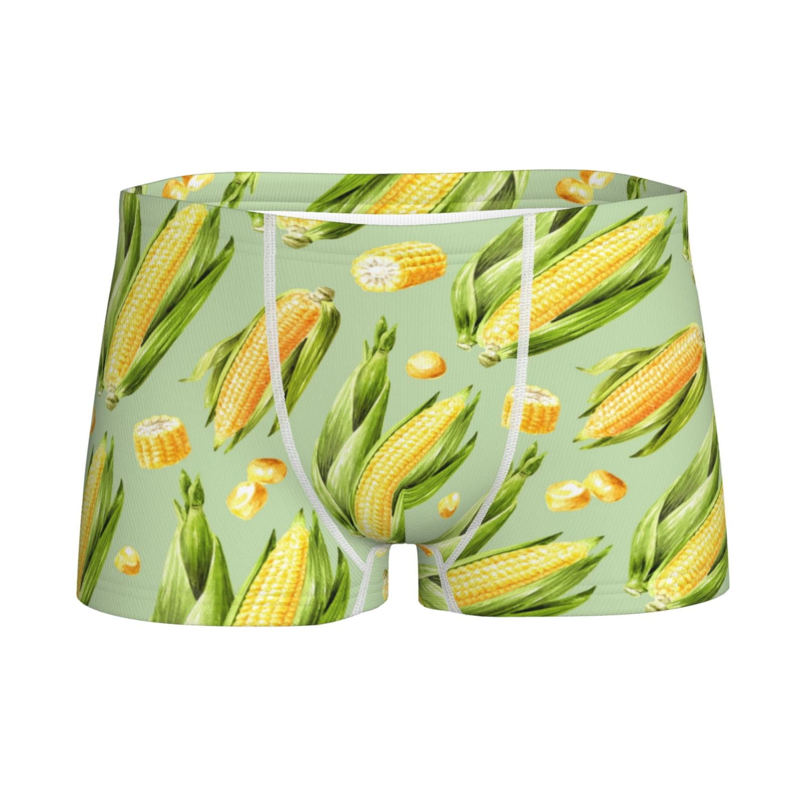 Logiee Fresh Sweet Corn Print Boys' Boxer Briefs,Tween Boy Underwear ...
