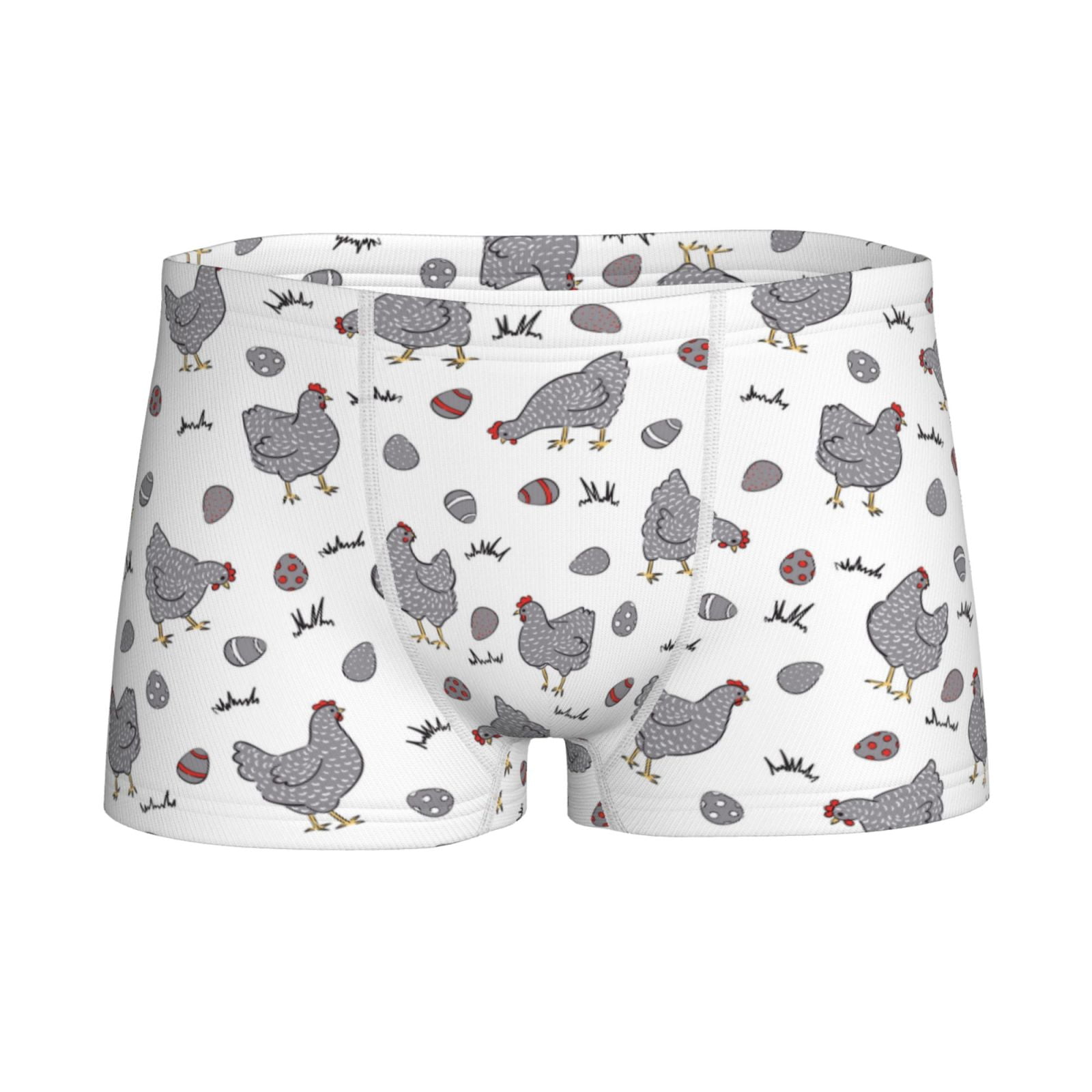 Logiee Funny Chicken Print Boys' Boxer Briefs,Tween Boy Underwear ...