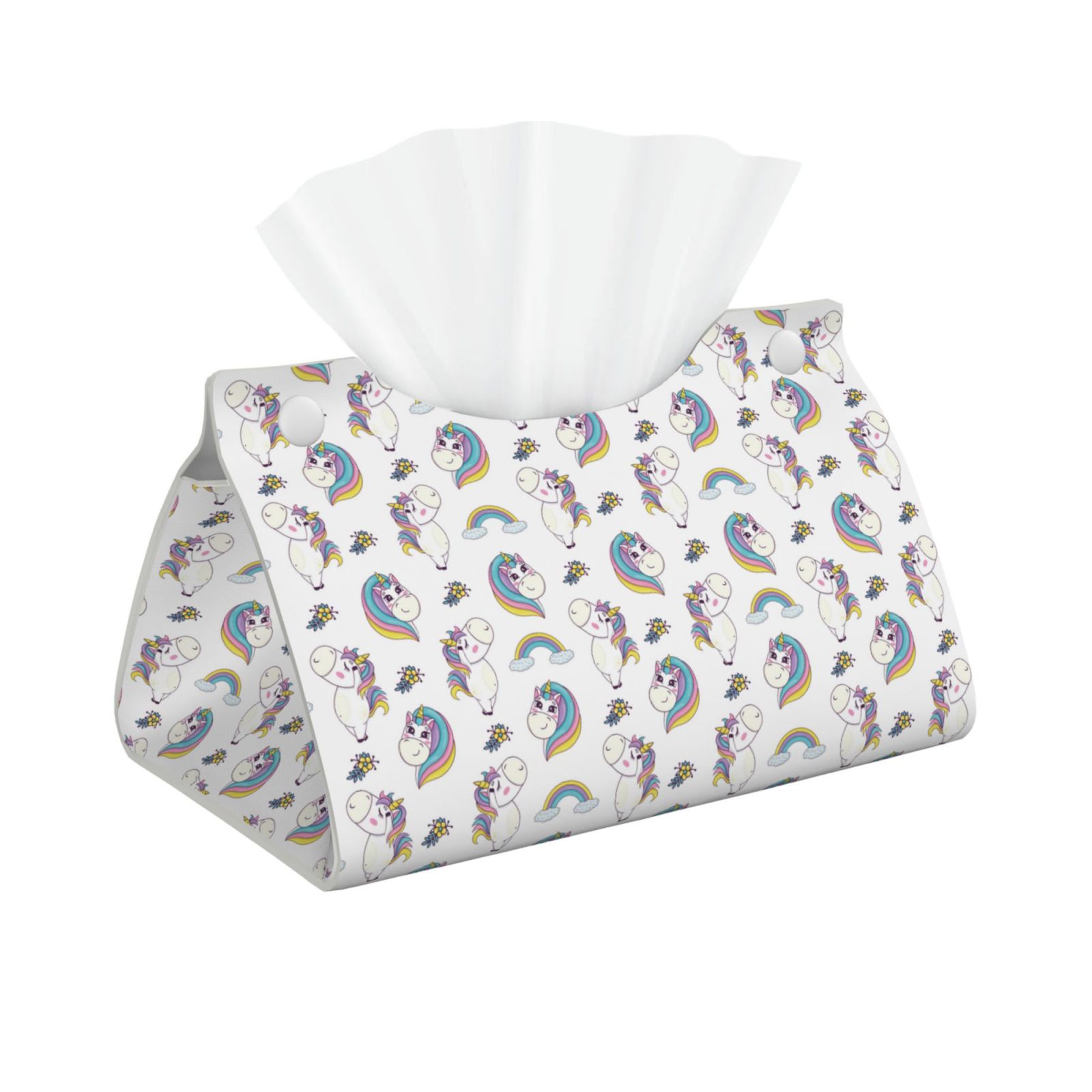 Logiee Funny Kawaii Unicorns Dancing Print Tissue Box Cover,Stylish ...