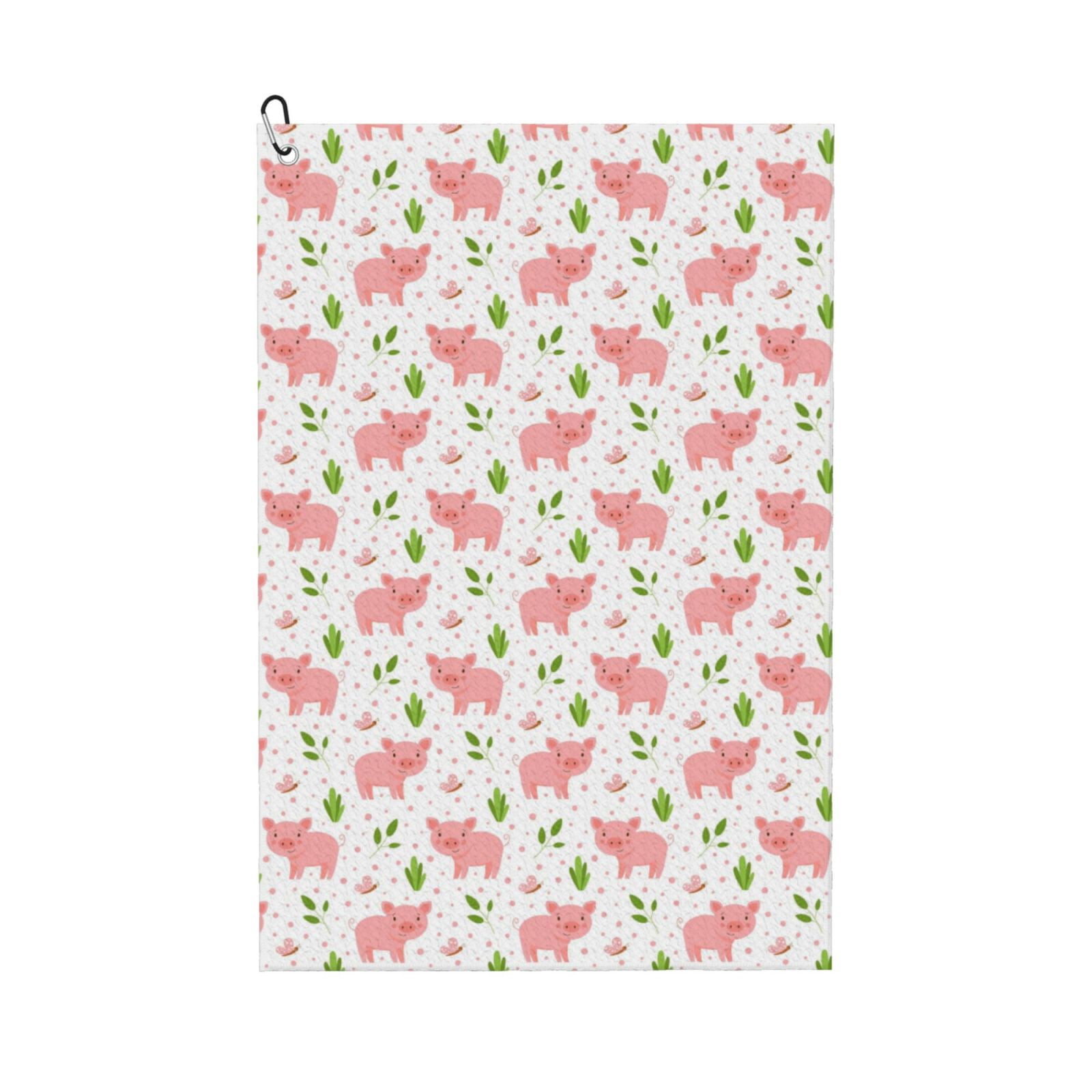 Logiee Funny Little Pigs Print Golf Towels,16" x 24" Portable Golf ...