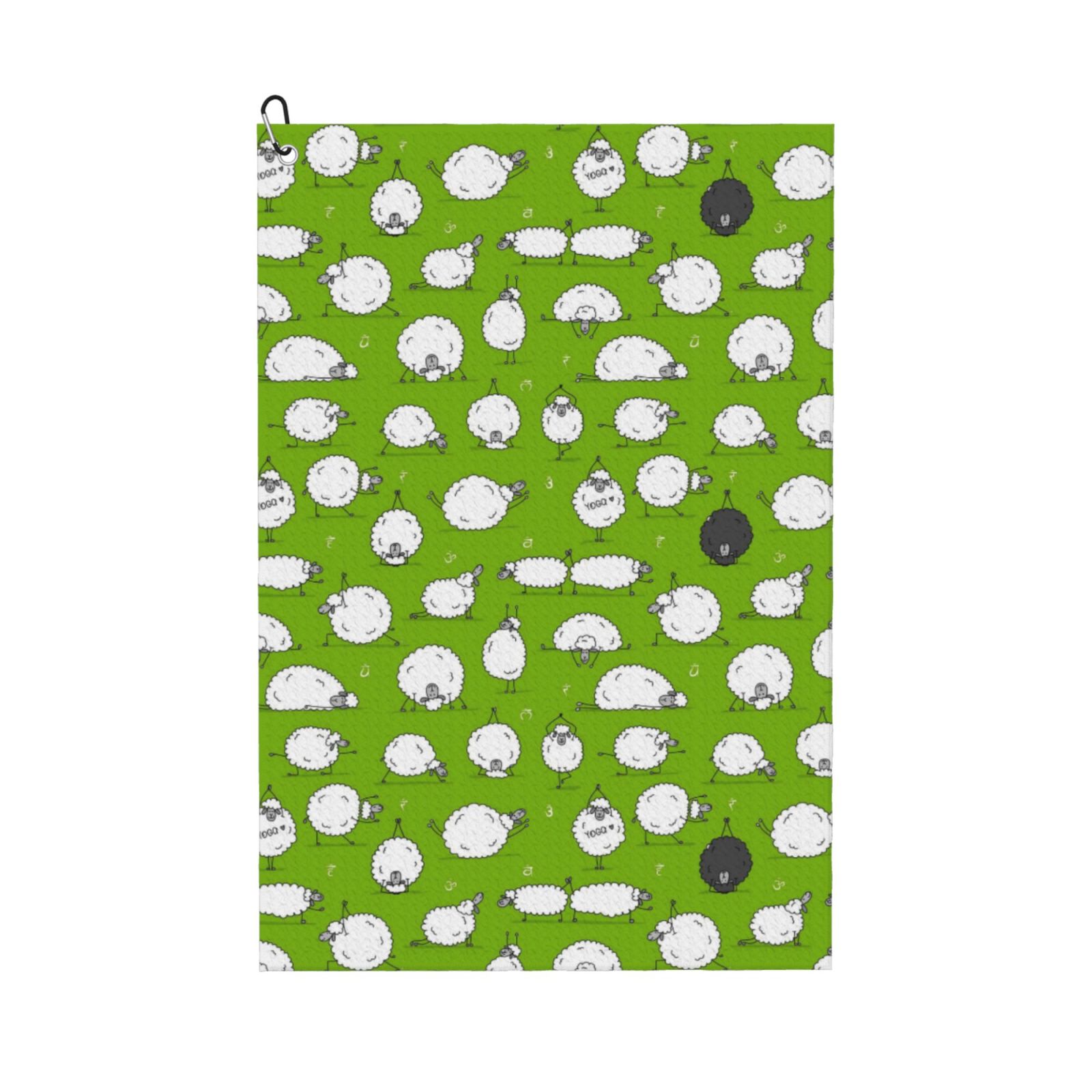Logiee Funny Sheep Doing Yoga Print Golf Towels,16" x 24" Portable Golf ...