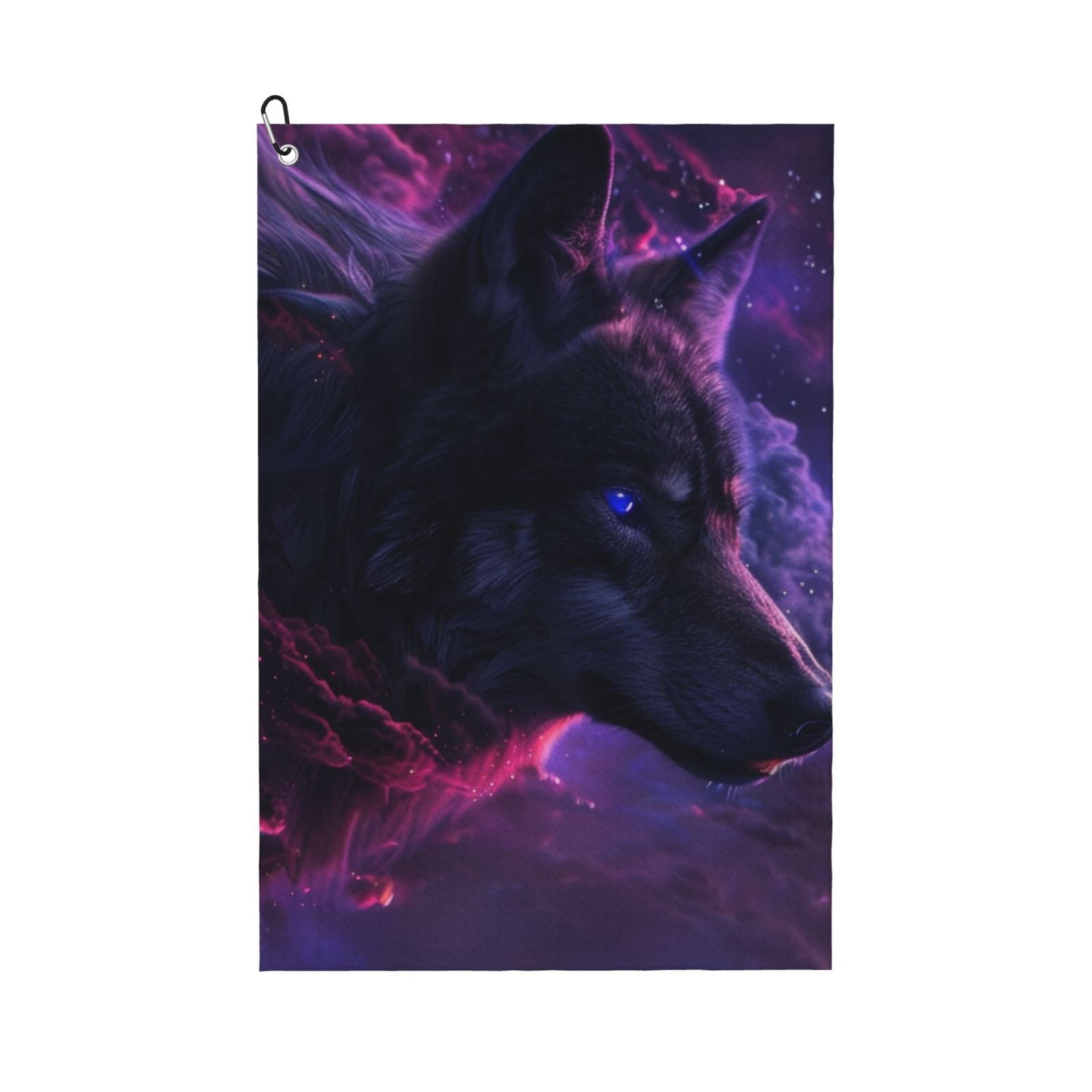 Logiee Galactic Wolf Stare Print Golf Towels,16" x 24" Portable Golf ...