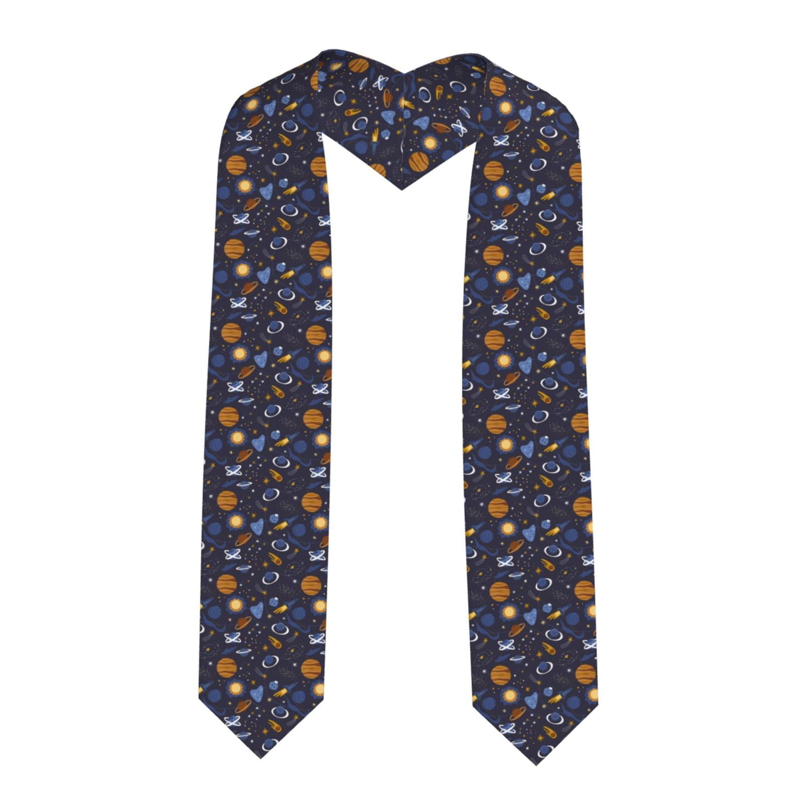 Logiee Galaxy Print Unisex Adult Graduation Stole Shawl 72" Long for ...