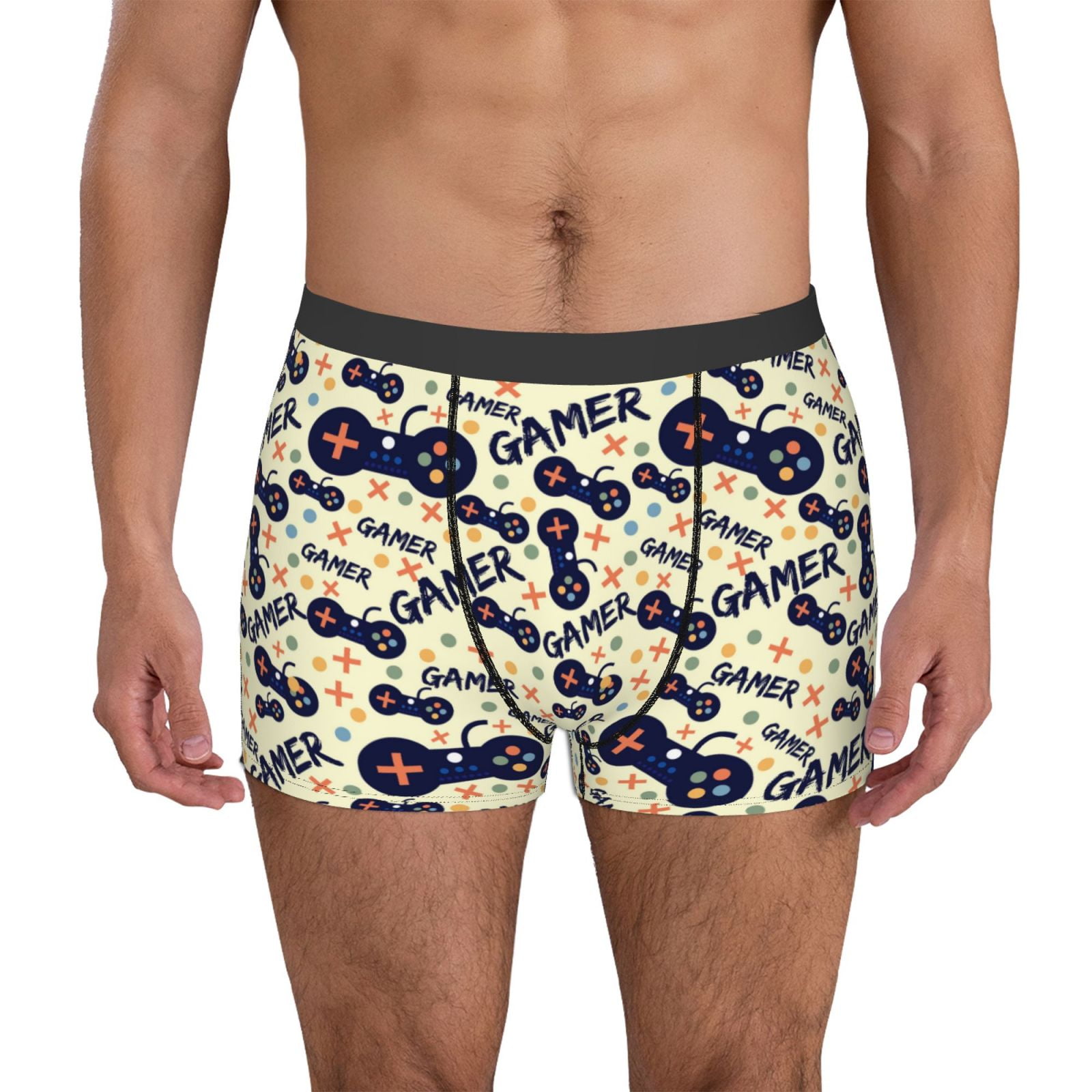 Logiee Game Controller Print Mens Boxer Briefs,Boxer Briefs for Men ...