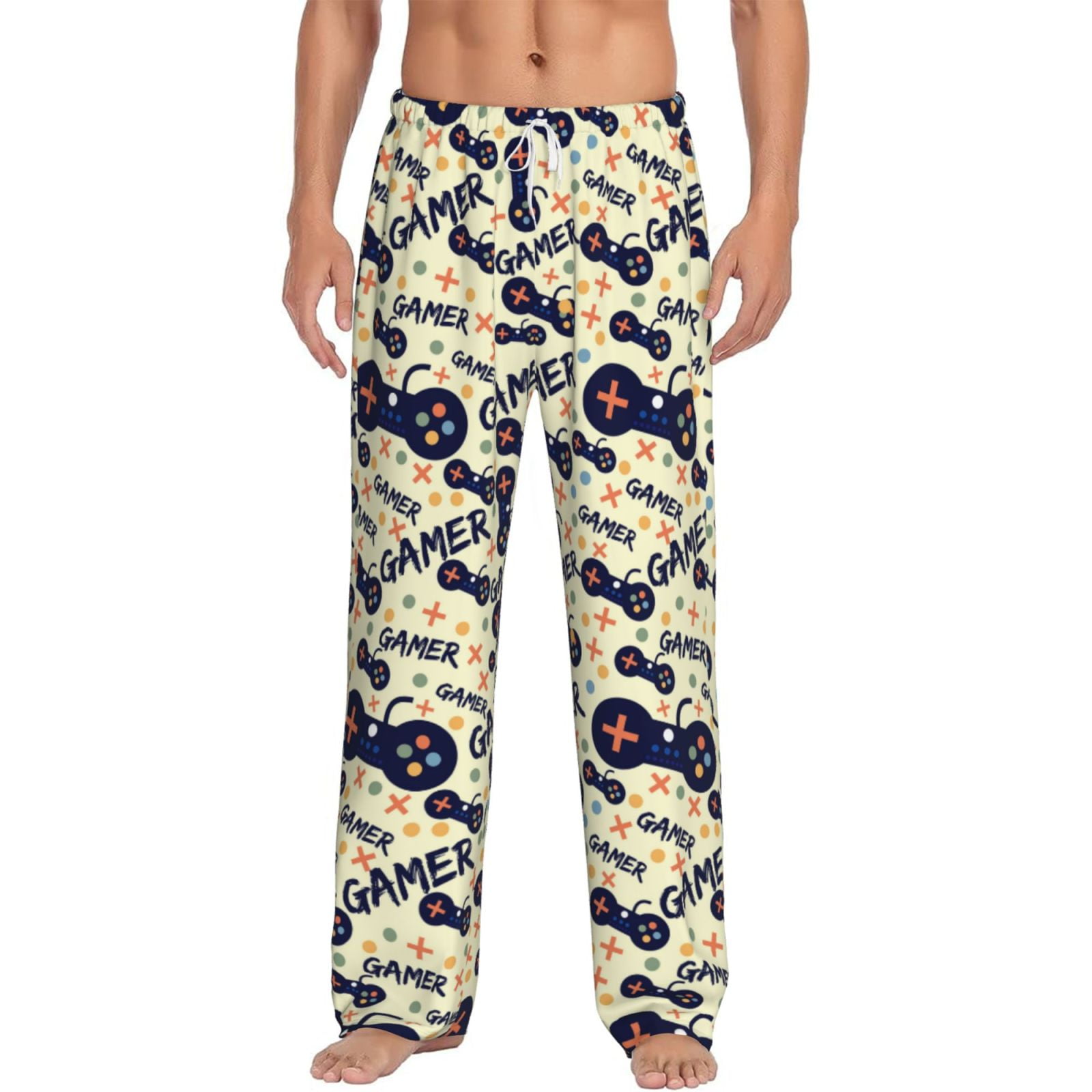 Logiee Game Controller Print Pajama Pants for Men,Men’s Pajama Bottoms ...