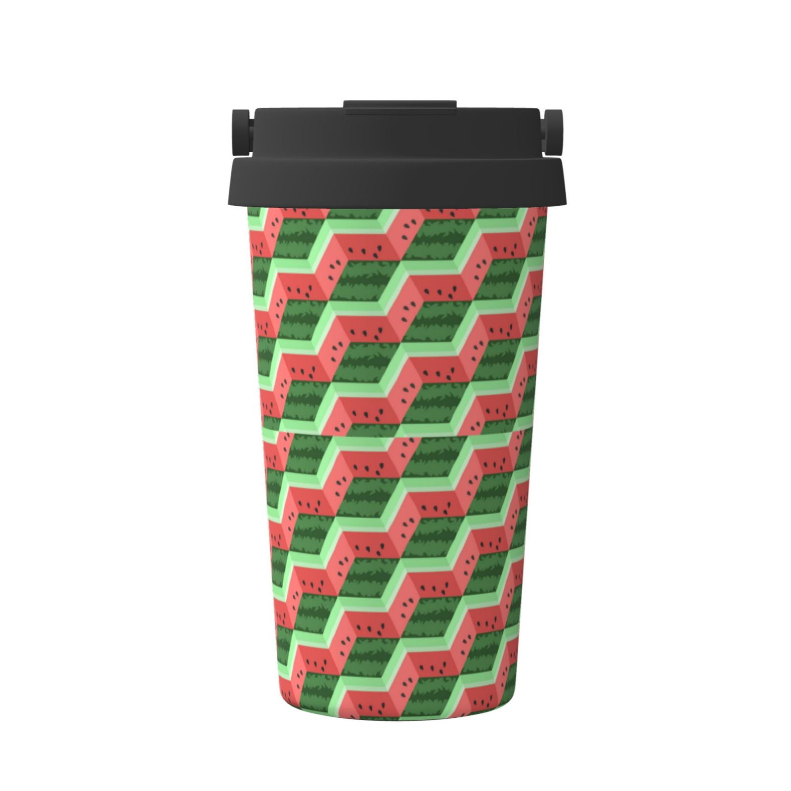 Logiee Geometric Watermelon Print Stainless Steel Coffee Tumbler ...