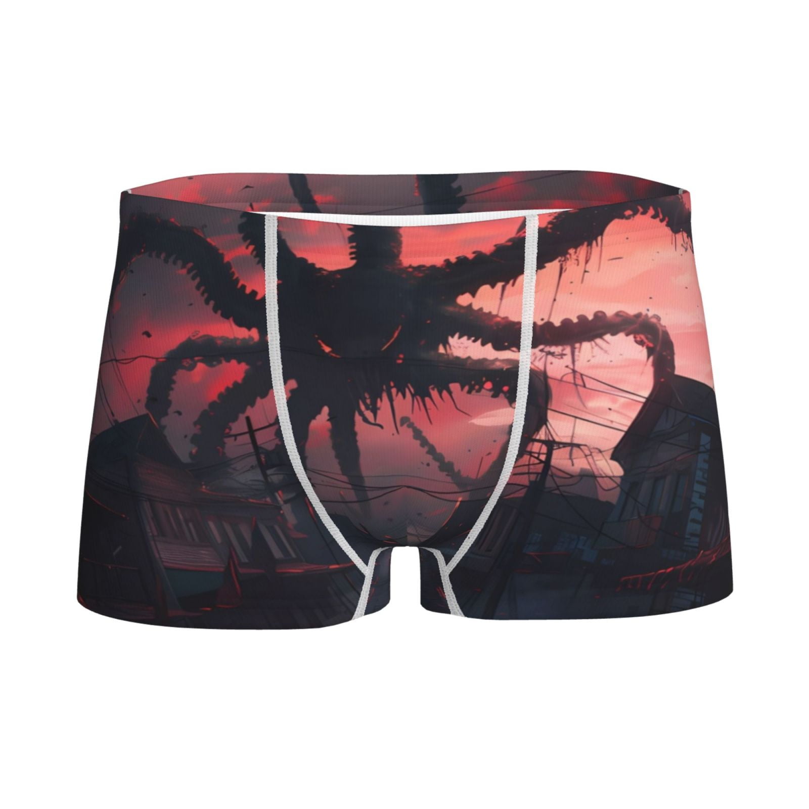 Logiee Giant Monster Over City Print Boys' Boxer Briefs,Tween Boy ...