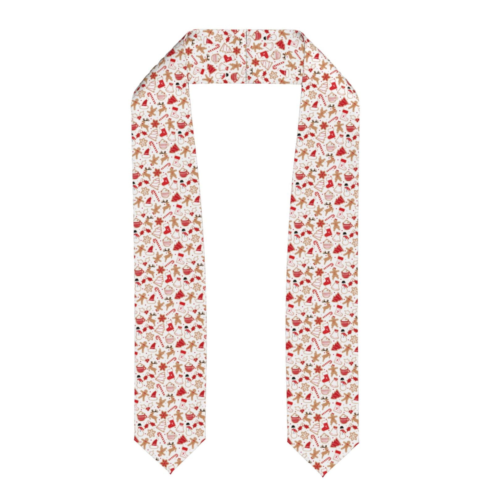 Logiee Gingerbread Holiday Sweets Print Unisex Adult Graduation Stole ...