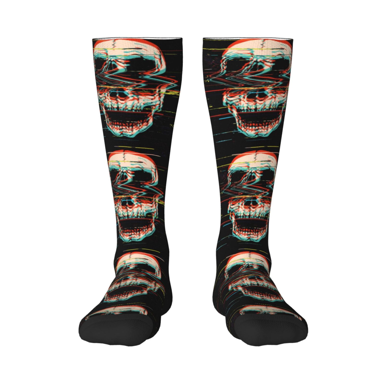 Logiee Glitch Screaming Skull Print Gift Stocking Stuffers,Adult ...