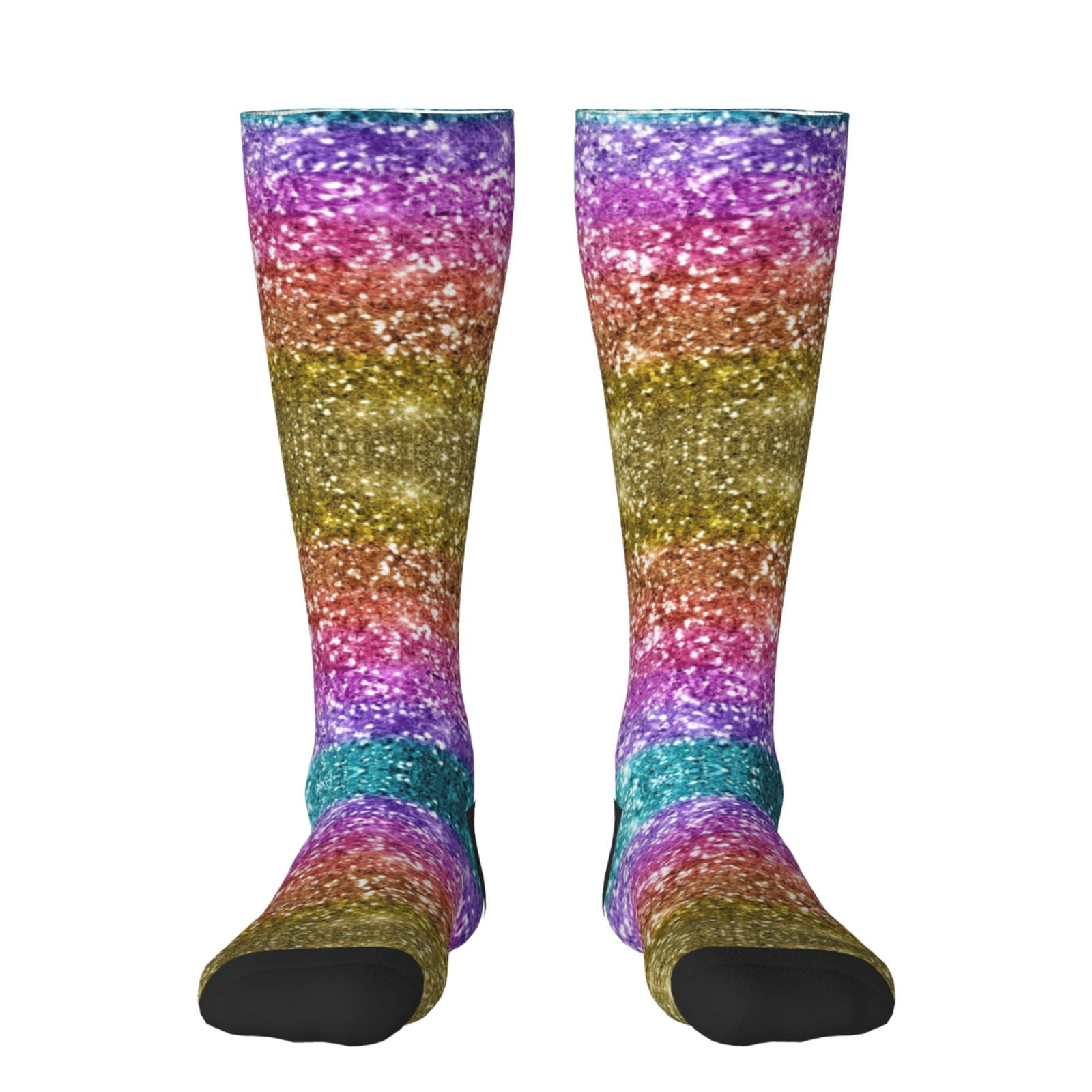 Logiee Glitter Rainbow Print Gift Stocking Stuffers,Adult Stockings ...