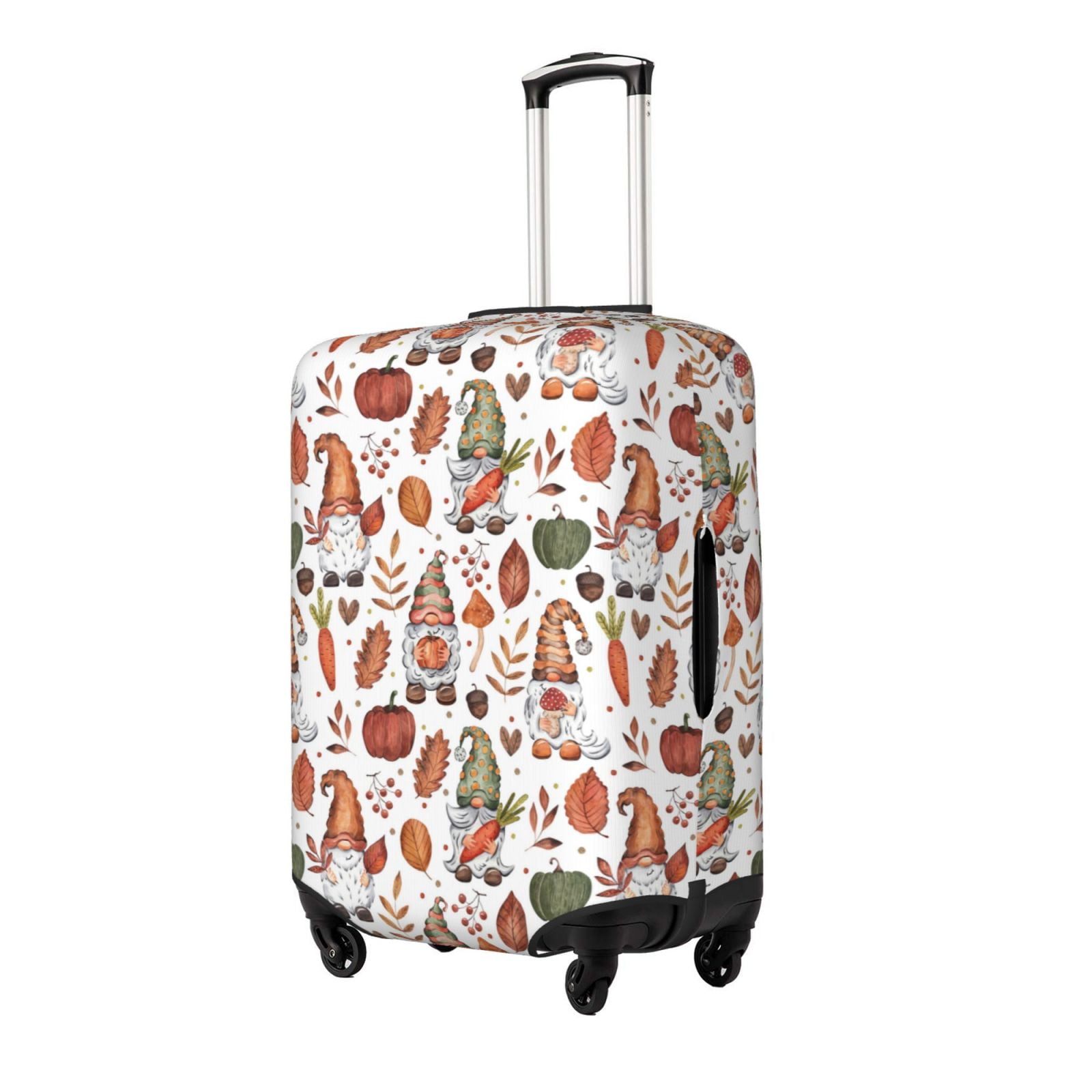 Logiee Gnomes And Autumn Leaves Print Travel Luggage Cover,Suitcase ...