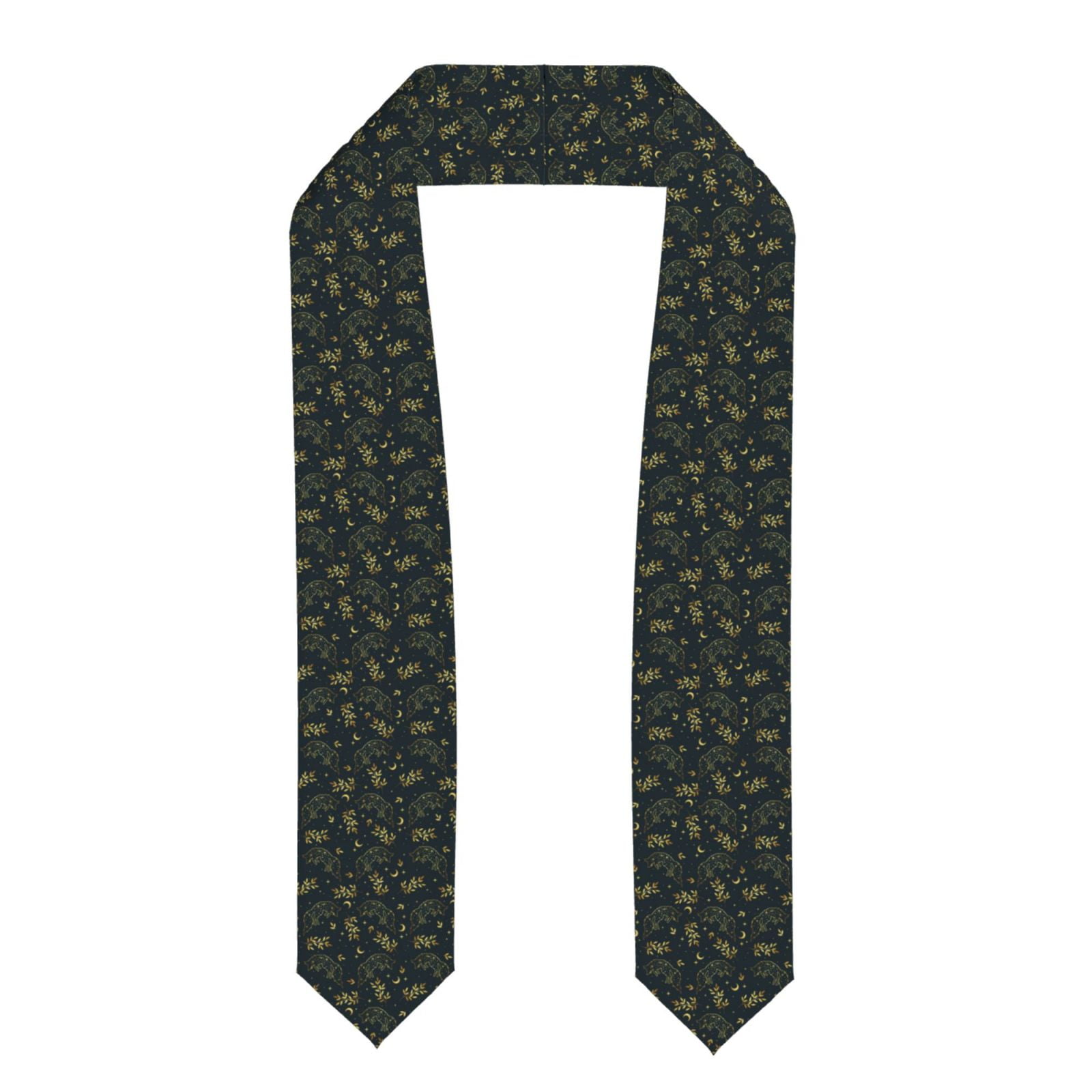 Logiee Golden line fox Print Unisex Adult Graduation Stole Shawl 72 ...