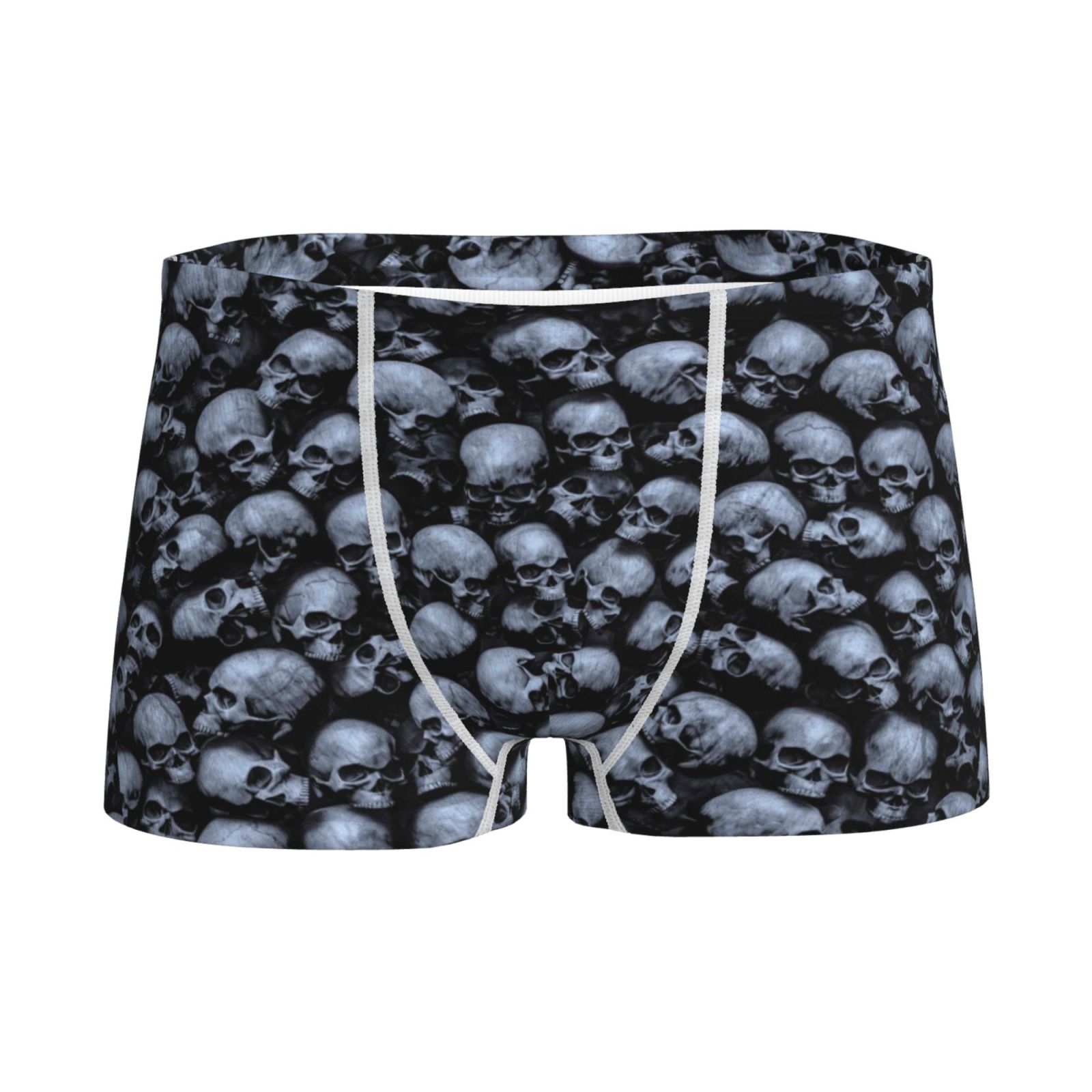 Logiee Gothic Skull Print Boys' Boxer Briefs,Tween Boy Underwear-Medium ...