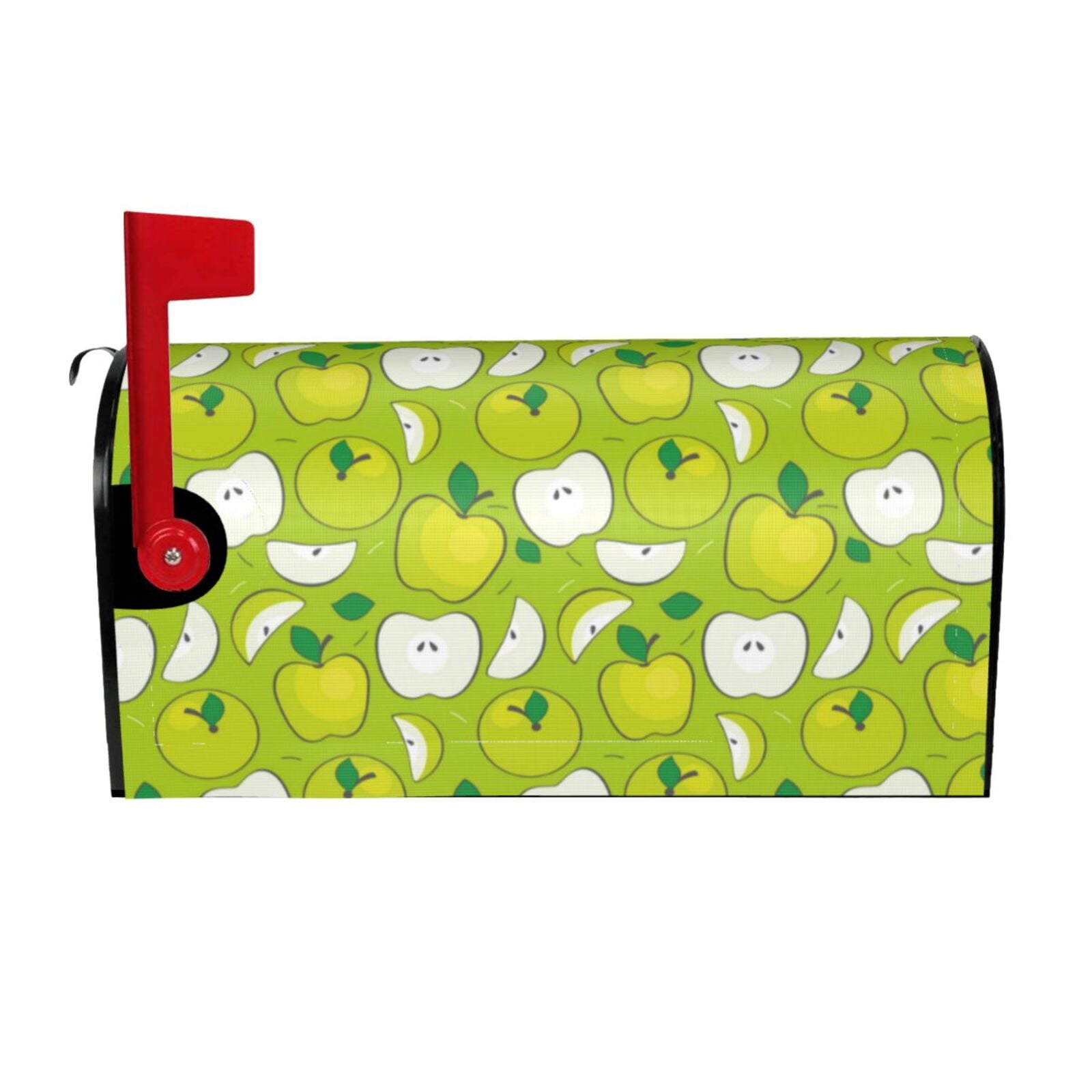 Logiee Green Apple Print Post Letter Box Wrap Decor, Mailbox Cover ...