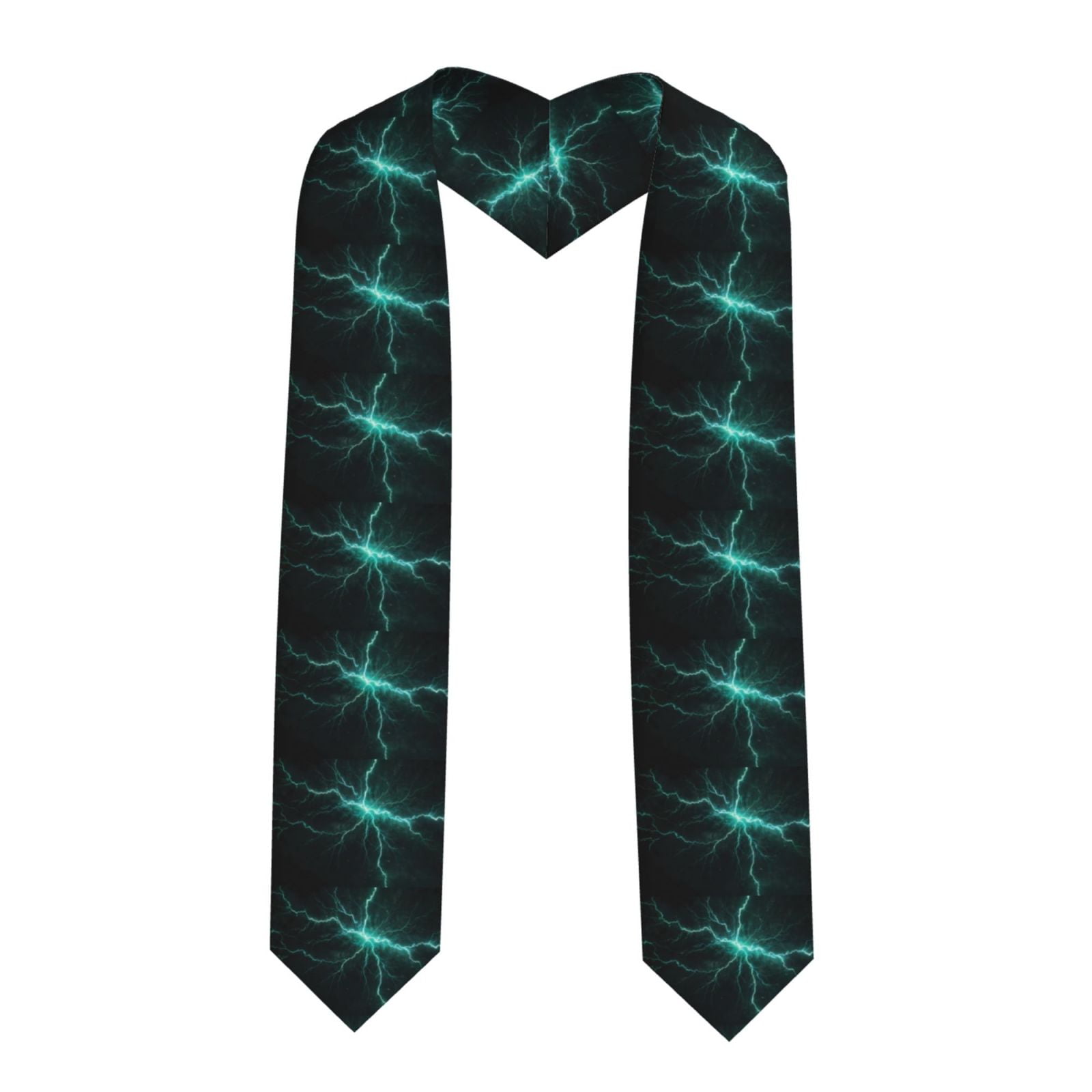 Logiee Green Lightning Flash Print Unisex Adult Graduation Stole Shawl ...