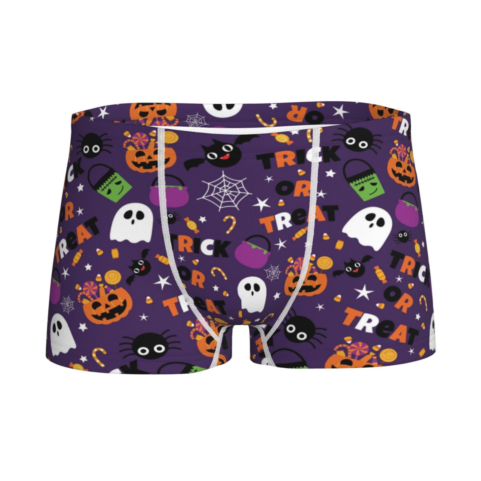 Logiee Halloween Sweet Candy Print Boys' Boxer Briefs,Tween Boy ...