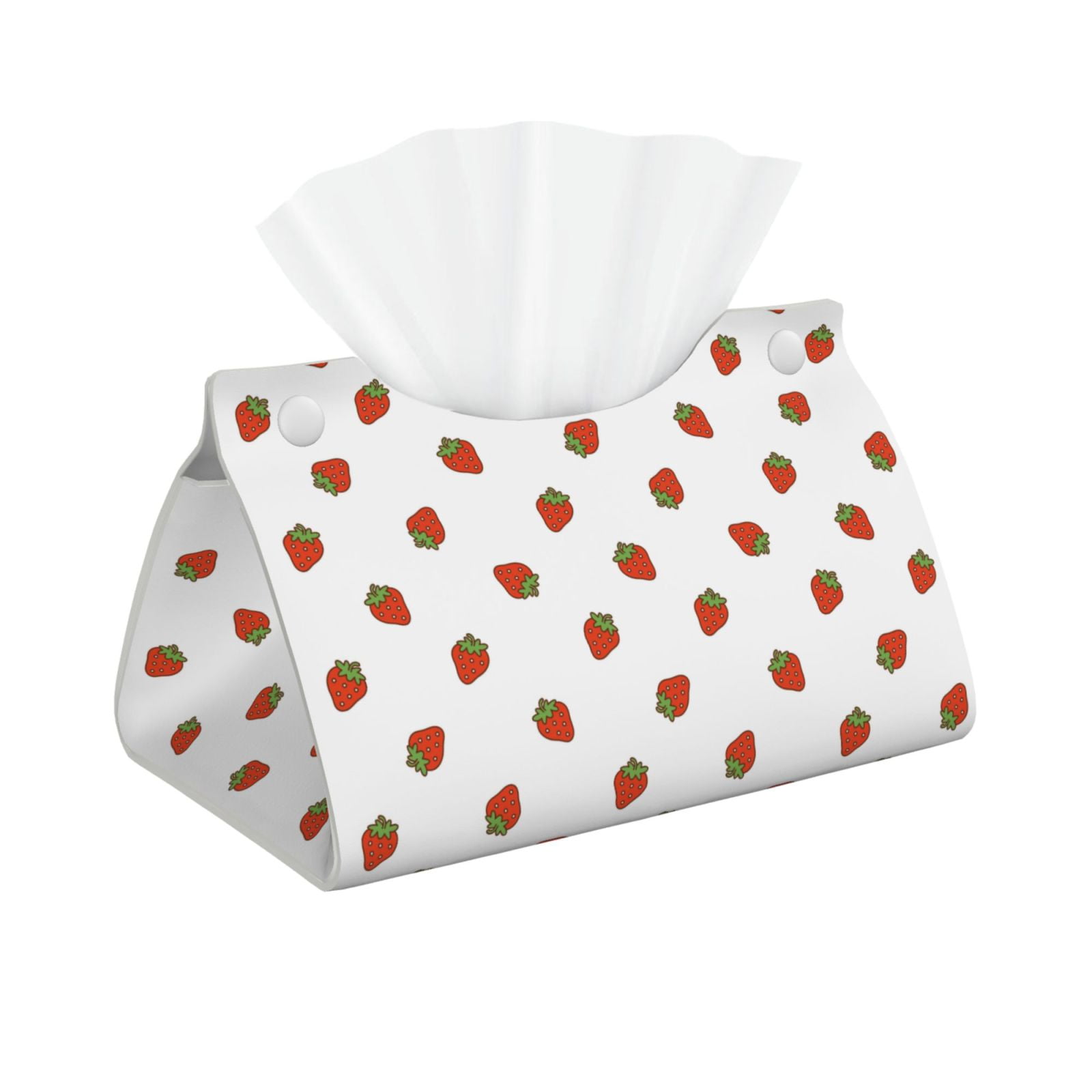 Logiee Hand Drawn Strawberry Print Tissue Box Cover,Stylish Tissue Box ...