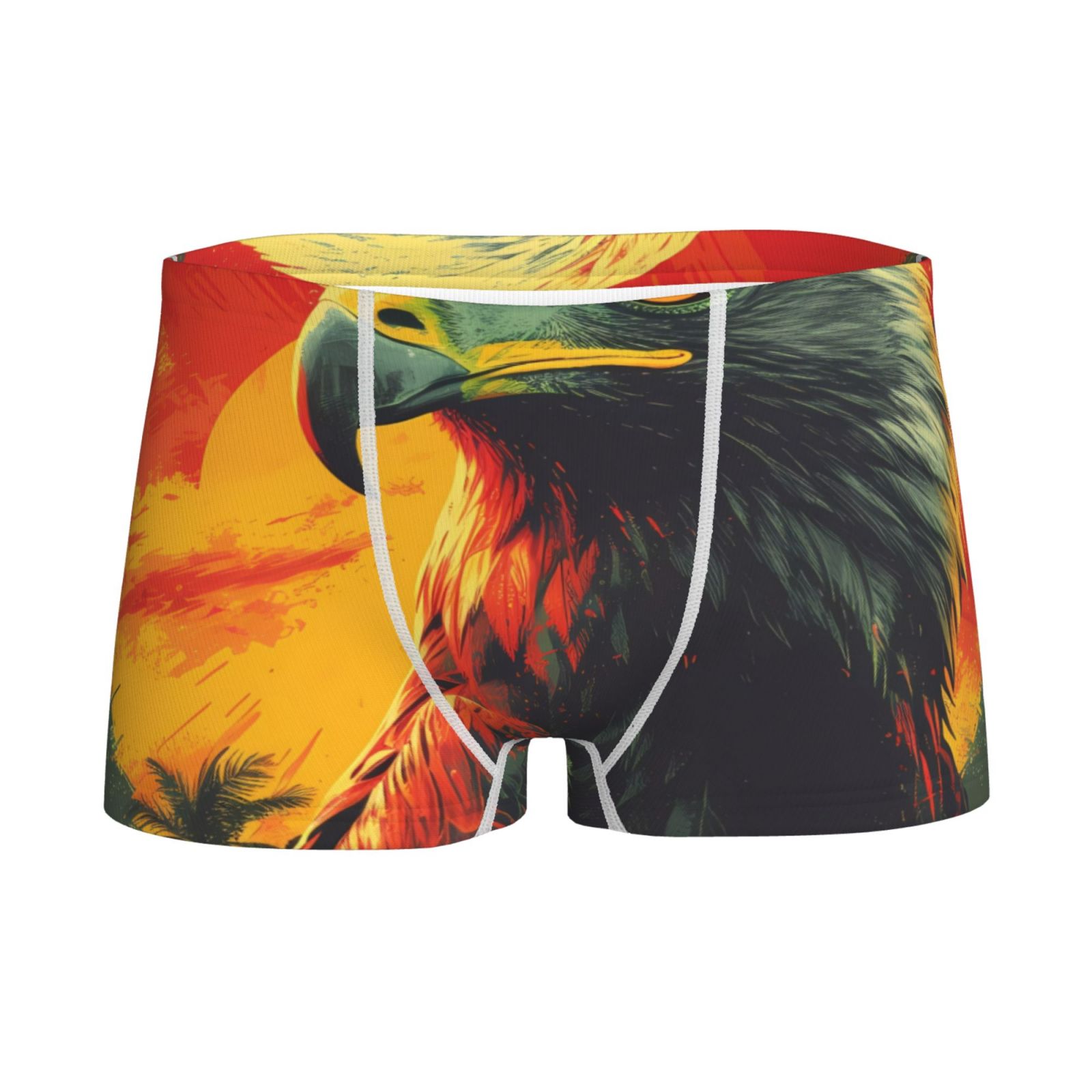 Logiee Hawaiian Style Bald Eagle Print Boys' Boxer Briefs,Tween Boy Underwear-Small - Walmart.com